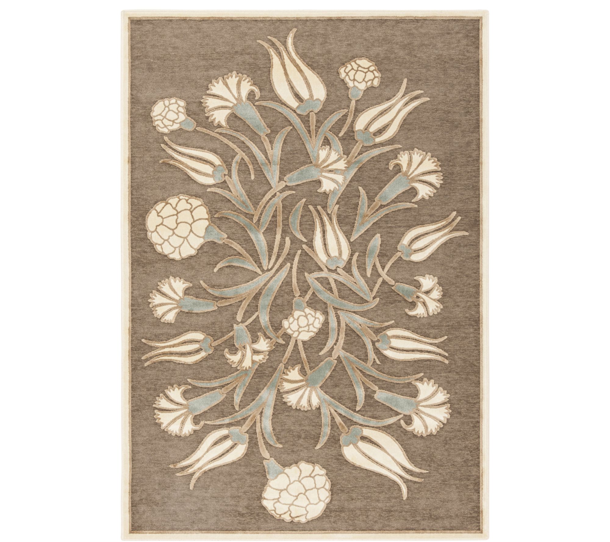 Martha Stewart Floral Arabesque 2'7" x 4' Rug - QVC.com