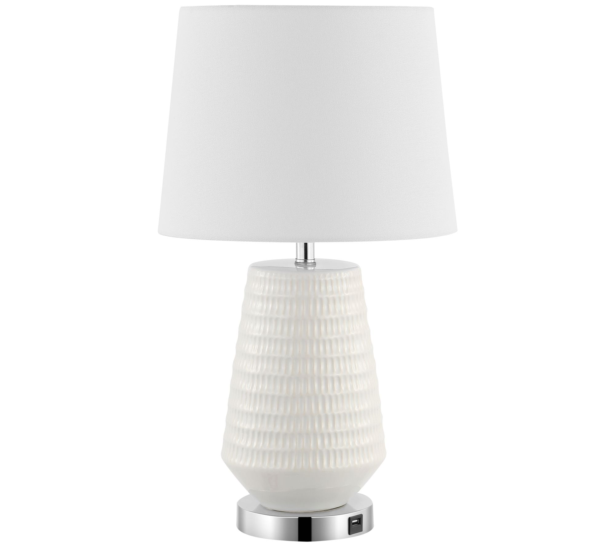 Stark Table Lamp /w USB by Valerie - QVC.com
