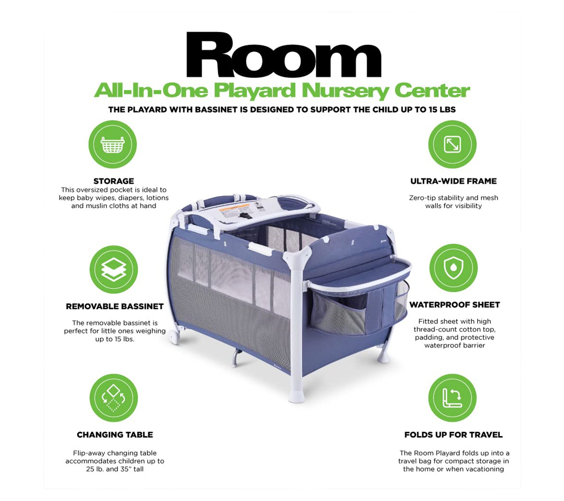 Joovy Room All-In-One Playard Nursery Center - QVC.com