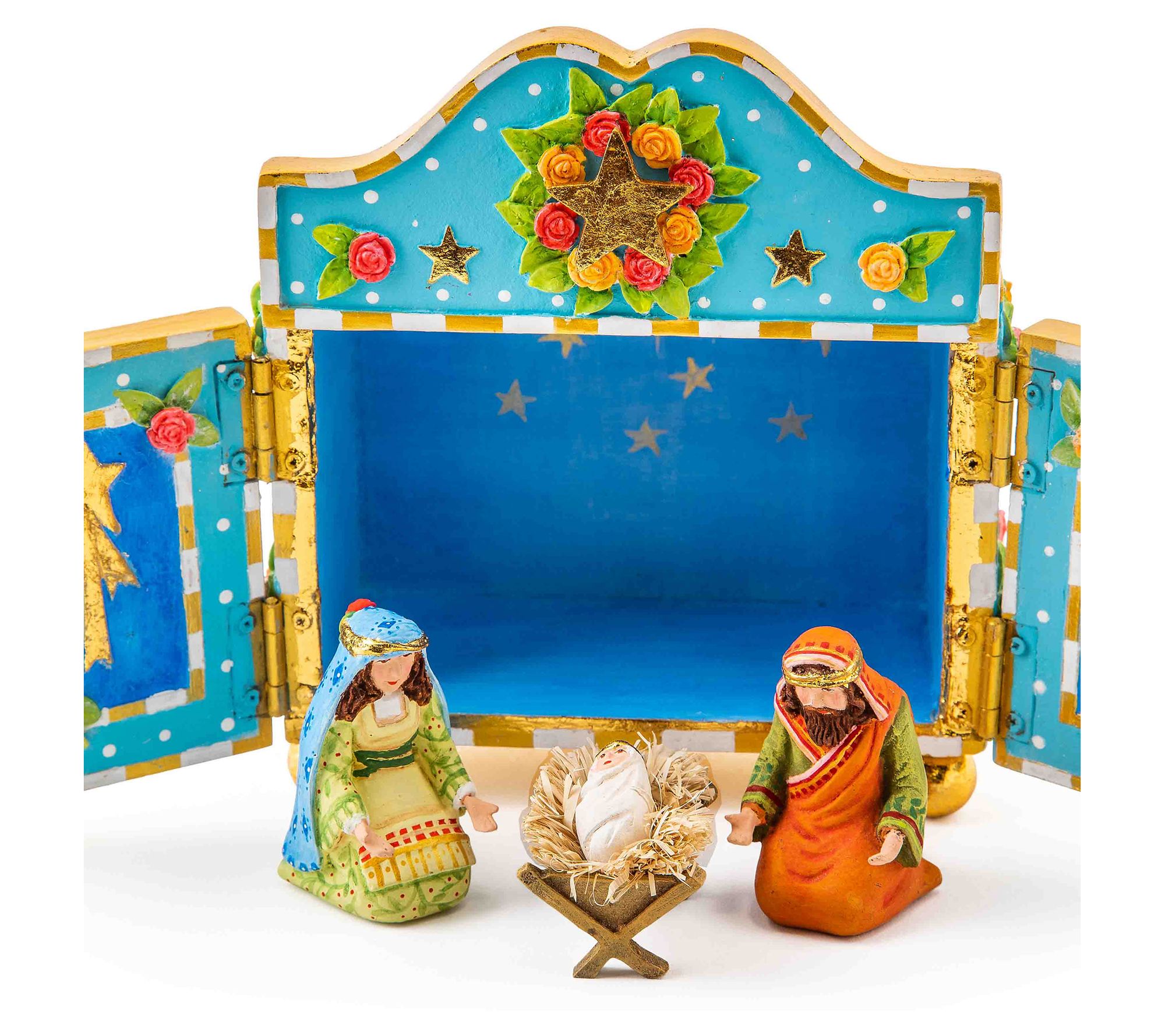 MacKenzie-Childs Mini Nativity Retablo - QVC.com