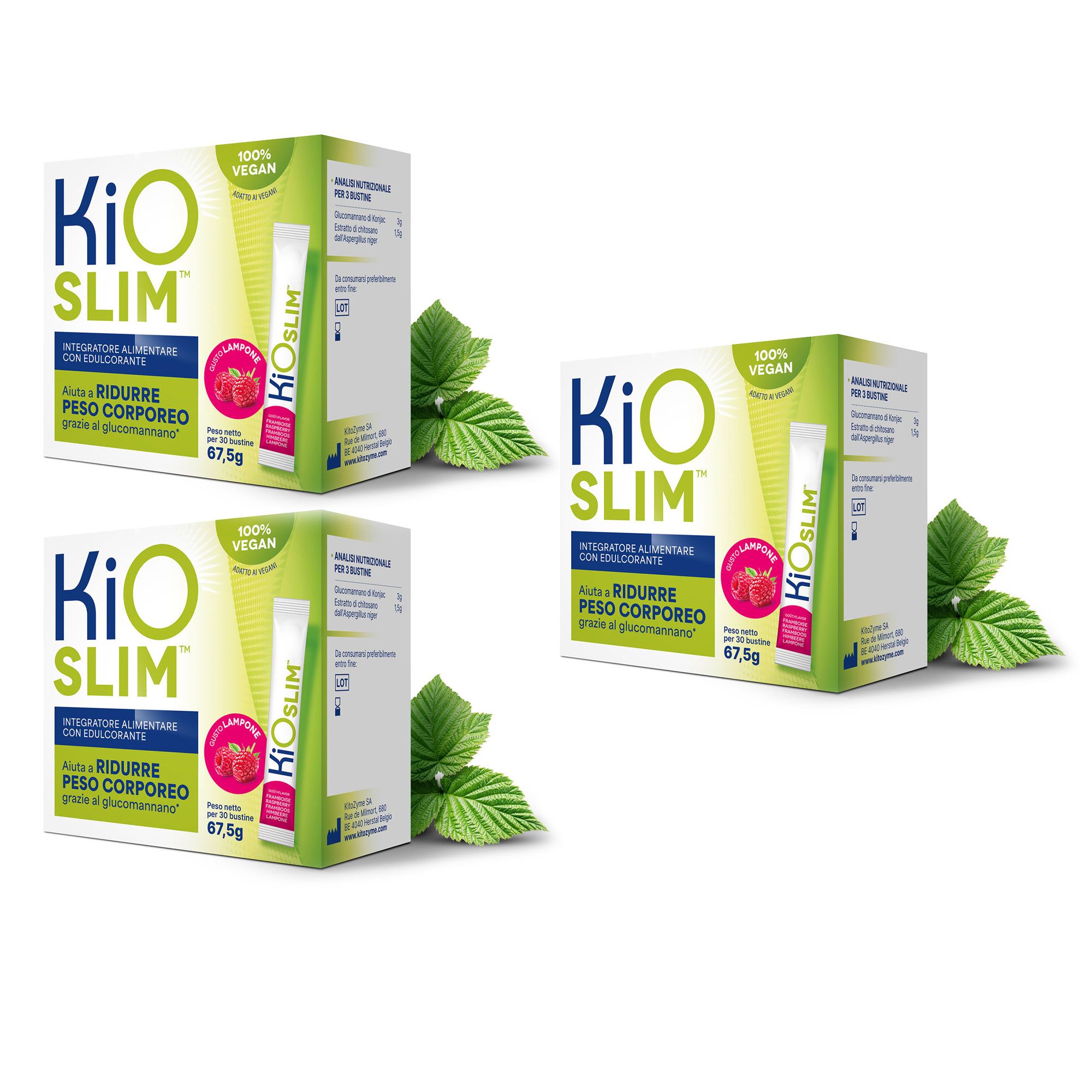 KiOslim® Integratore per l'equiibrio del peso corporeo (3x30 stick ...