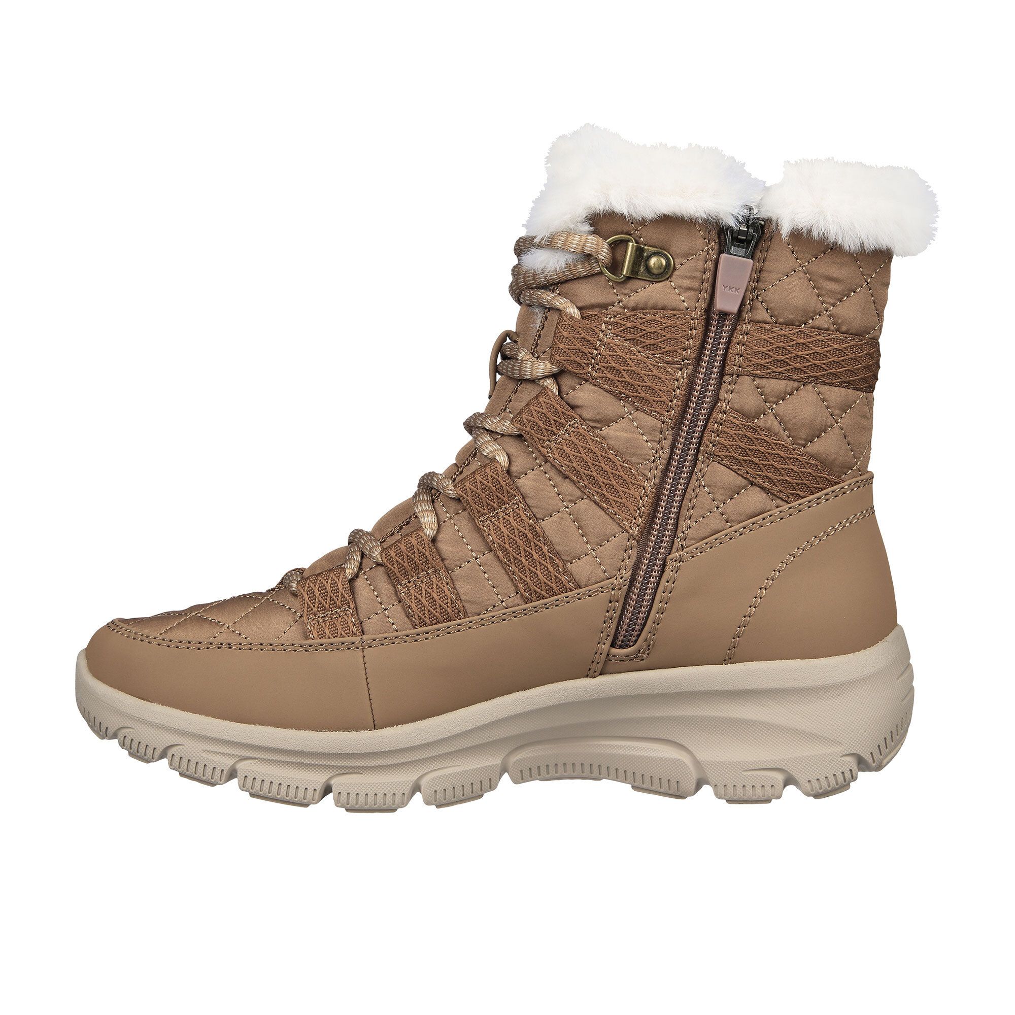 Skechers Stivali con lacci Easy Going inserti in pelo sintetico - QVC.it