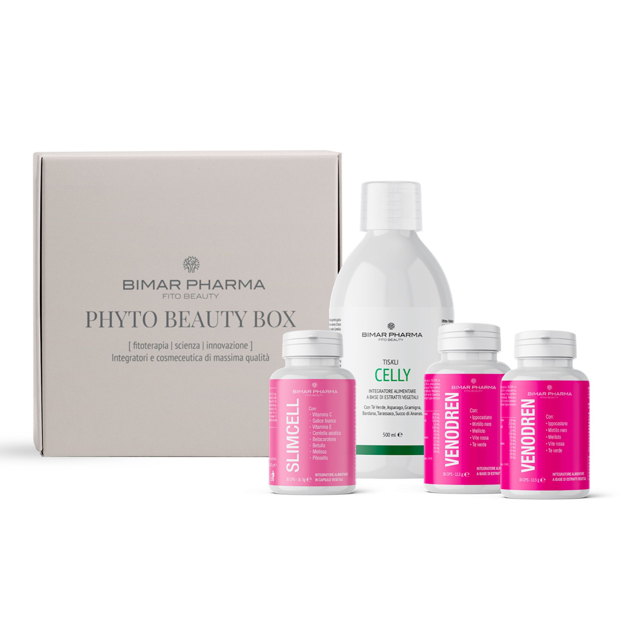 Bimar Pharma Box Cellulite e Benessere Gambe 4 integratori alimentari - QVC Italia