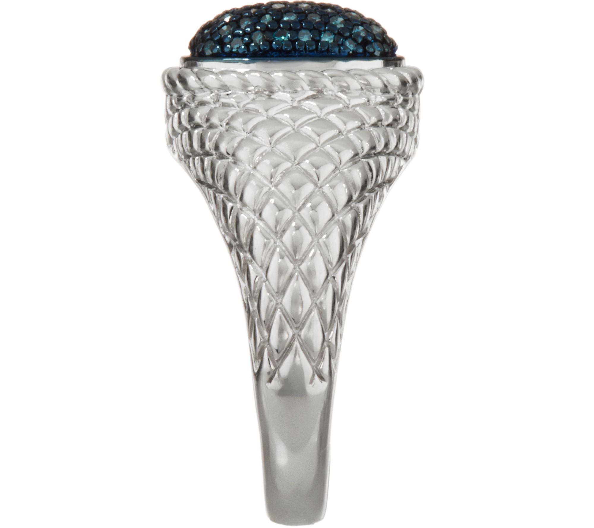 "As Is" Pave' Colored Diamond Ring Sterling, 1/4 cttw by Affinity - QVC.com