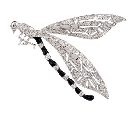 Kenneth Jay Lane's Friendly Dragonfly Brooch - QVC.com