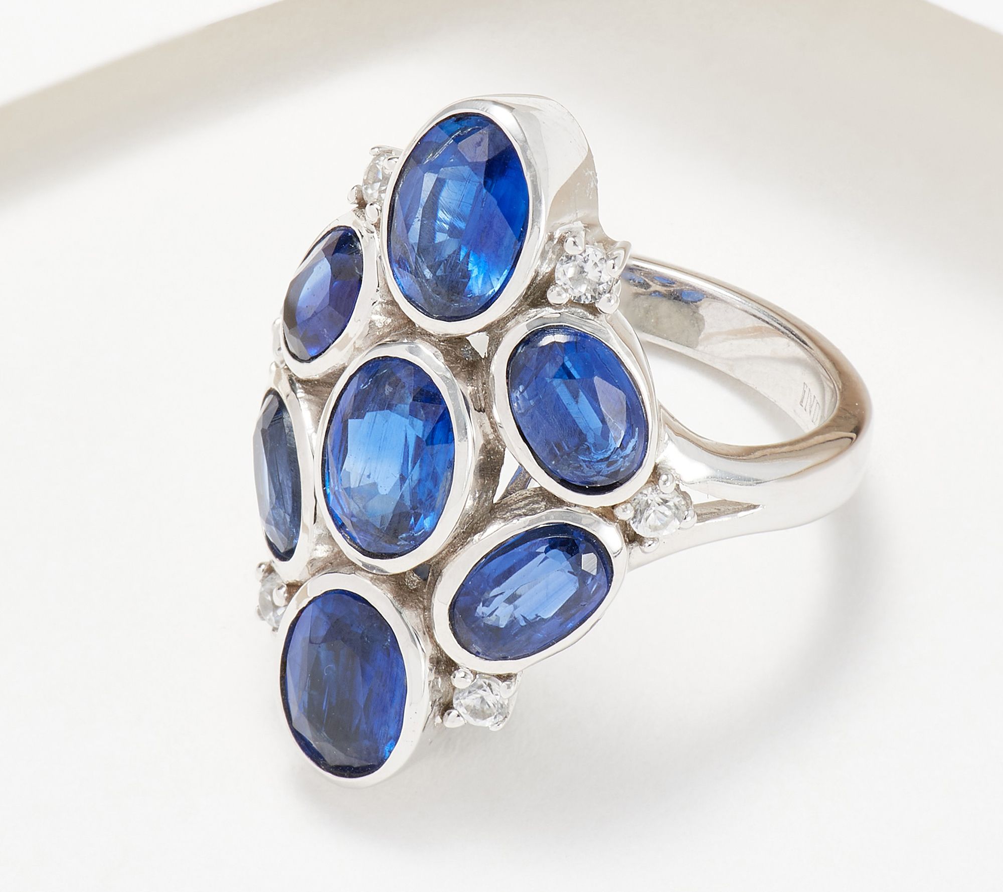 "As Is"Affinity Gems Exotic Gemstone Cluster Cocktail Ring - QVC.com