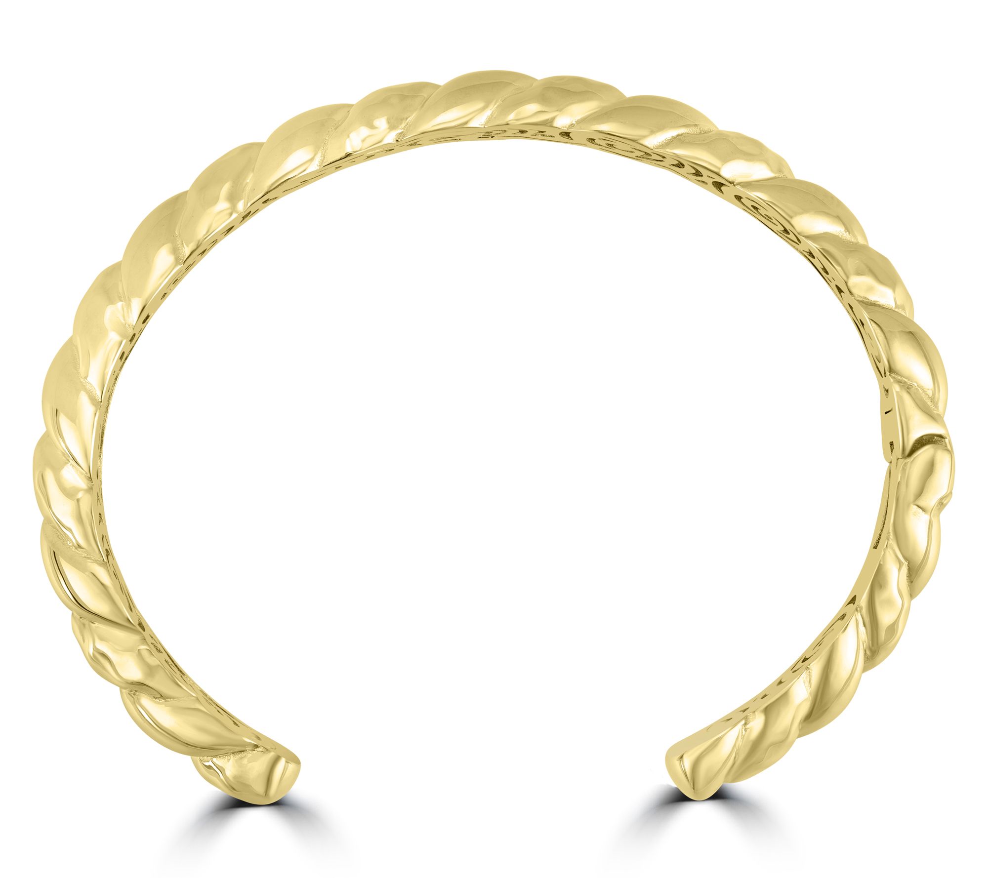 Christian James by Scott Grimes 14K Gold Clad Polished Cuff - QVC.com