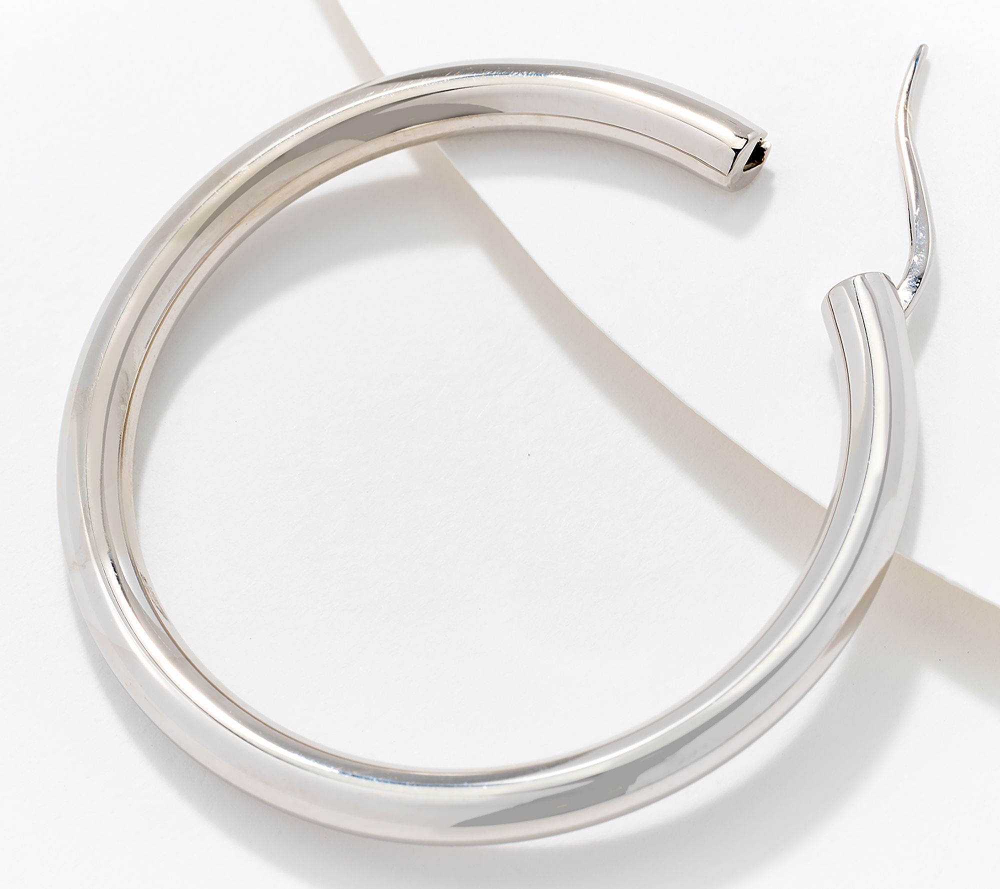Qvc sterling silver hoop earrings store
