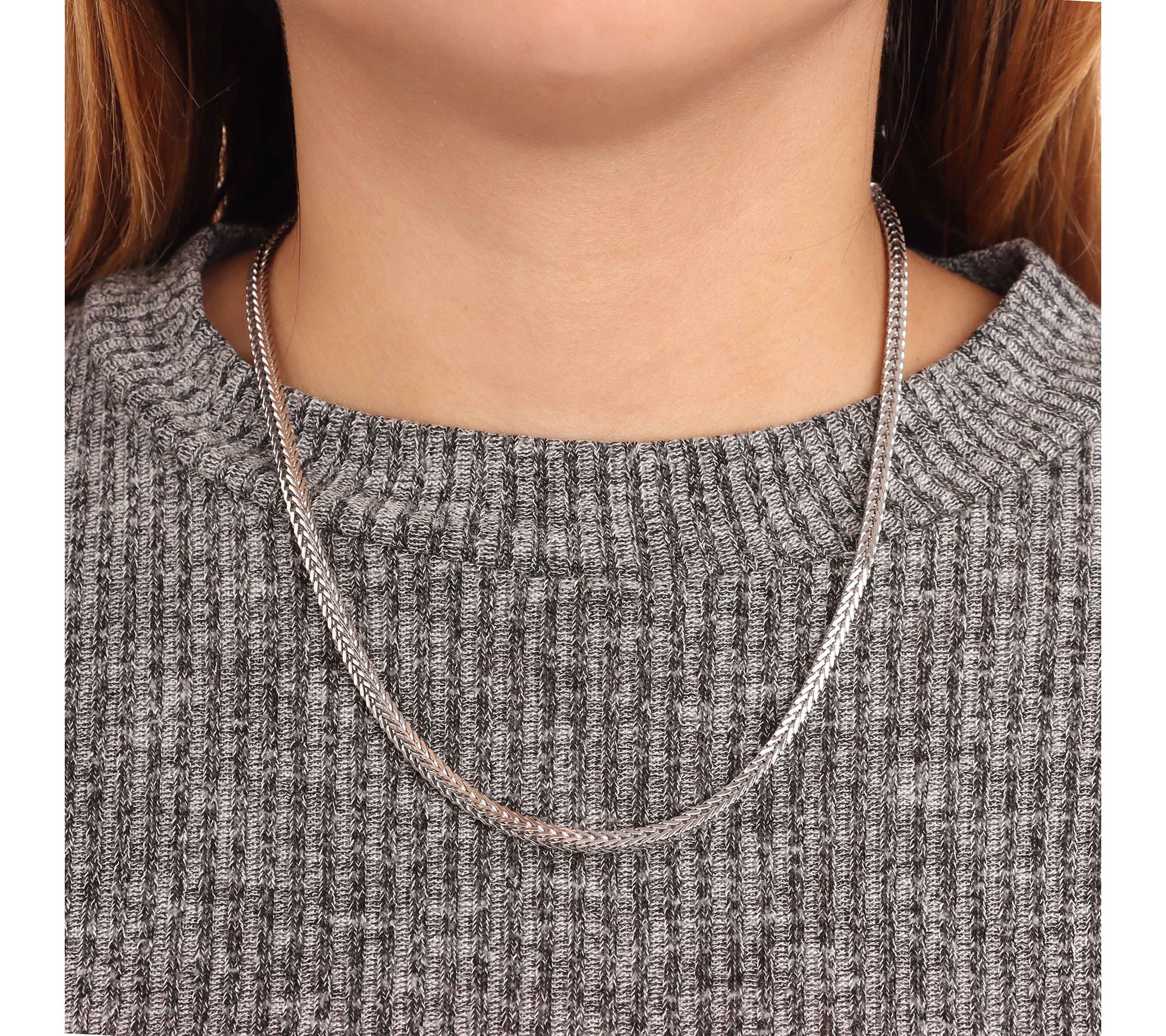 David Markstein Bronze Magnet Closure 18" Spiga Chain Necklace - QVC.com