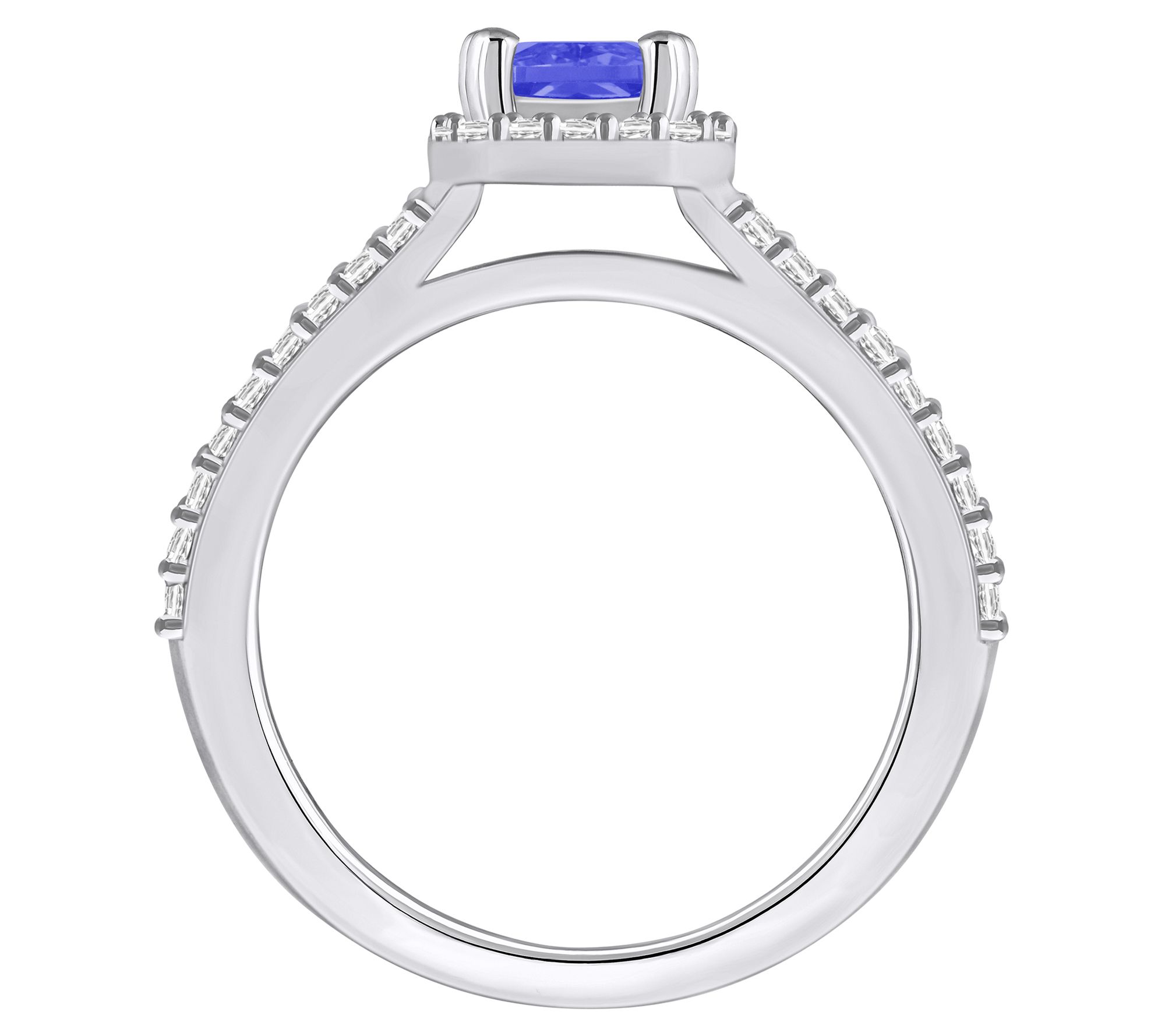 Affinity Gems Tanzanite & Diamond Ring, 14K Gol - QVC.com