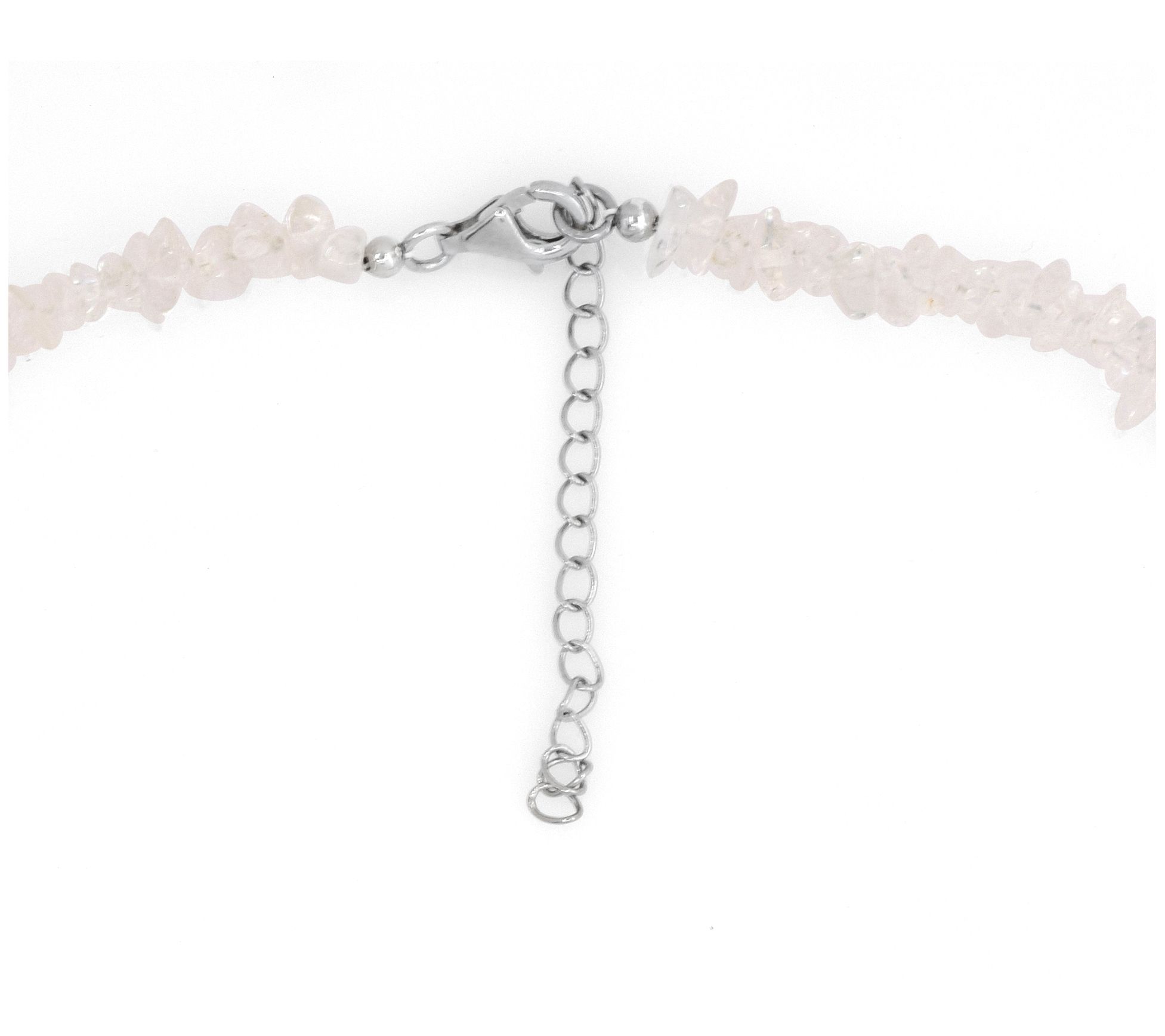 Sterling Silver Rock Crystal Bead Necklace - QVC.com