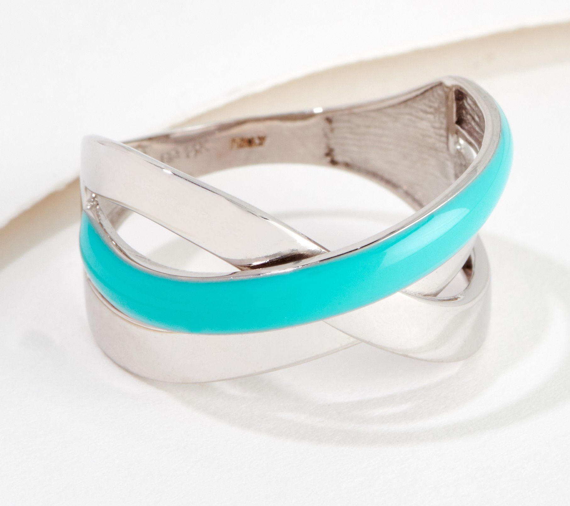 "As Is" EternaGold Enamel Cross Ring, 14K Gold - QVC.com