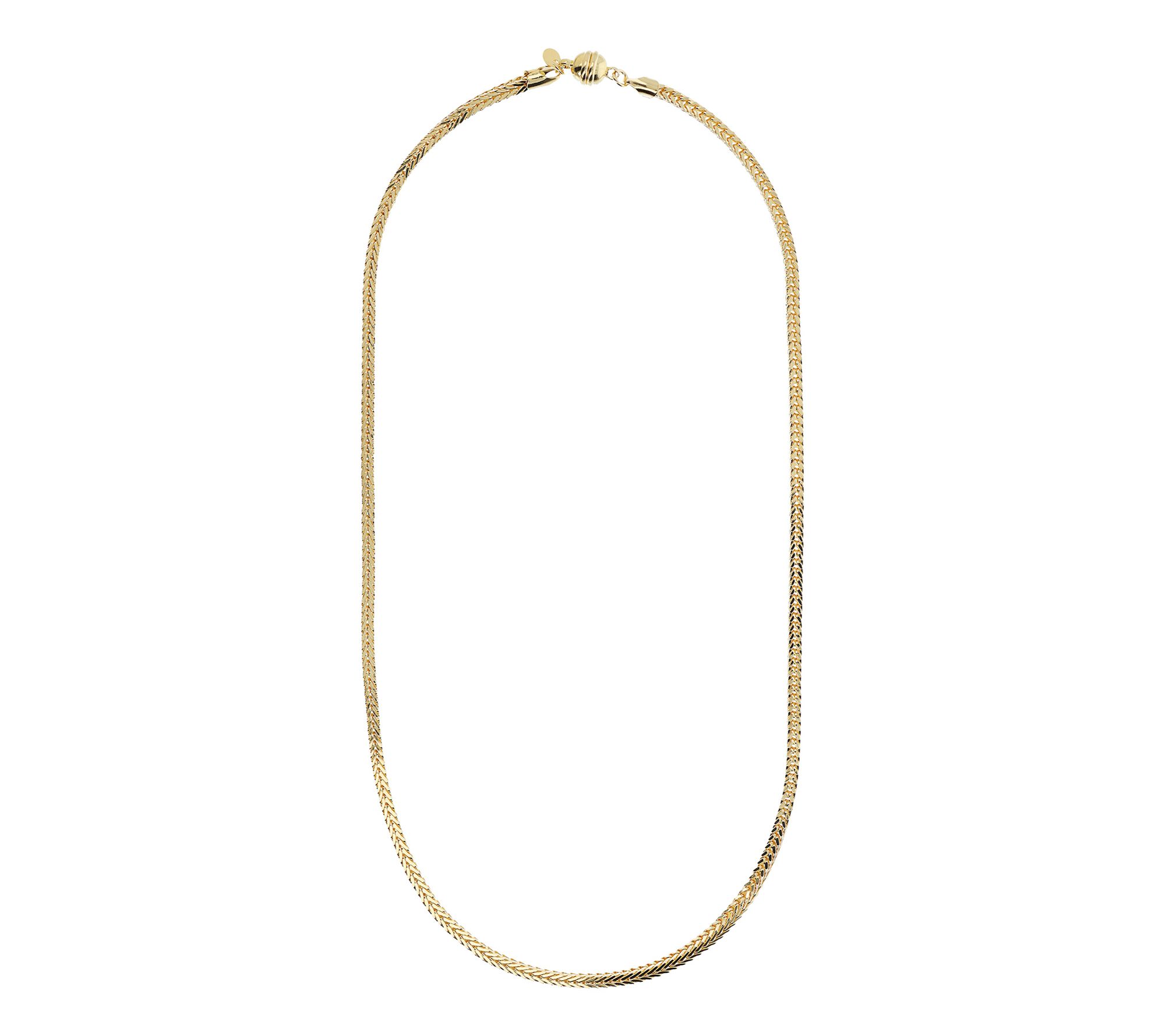 David Markstein Bronze Magnet Closure 22" Spiga Necklace - QVC.com