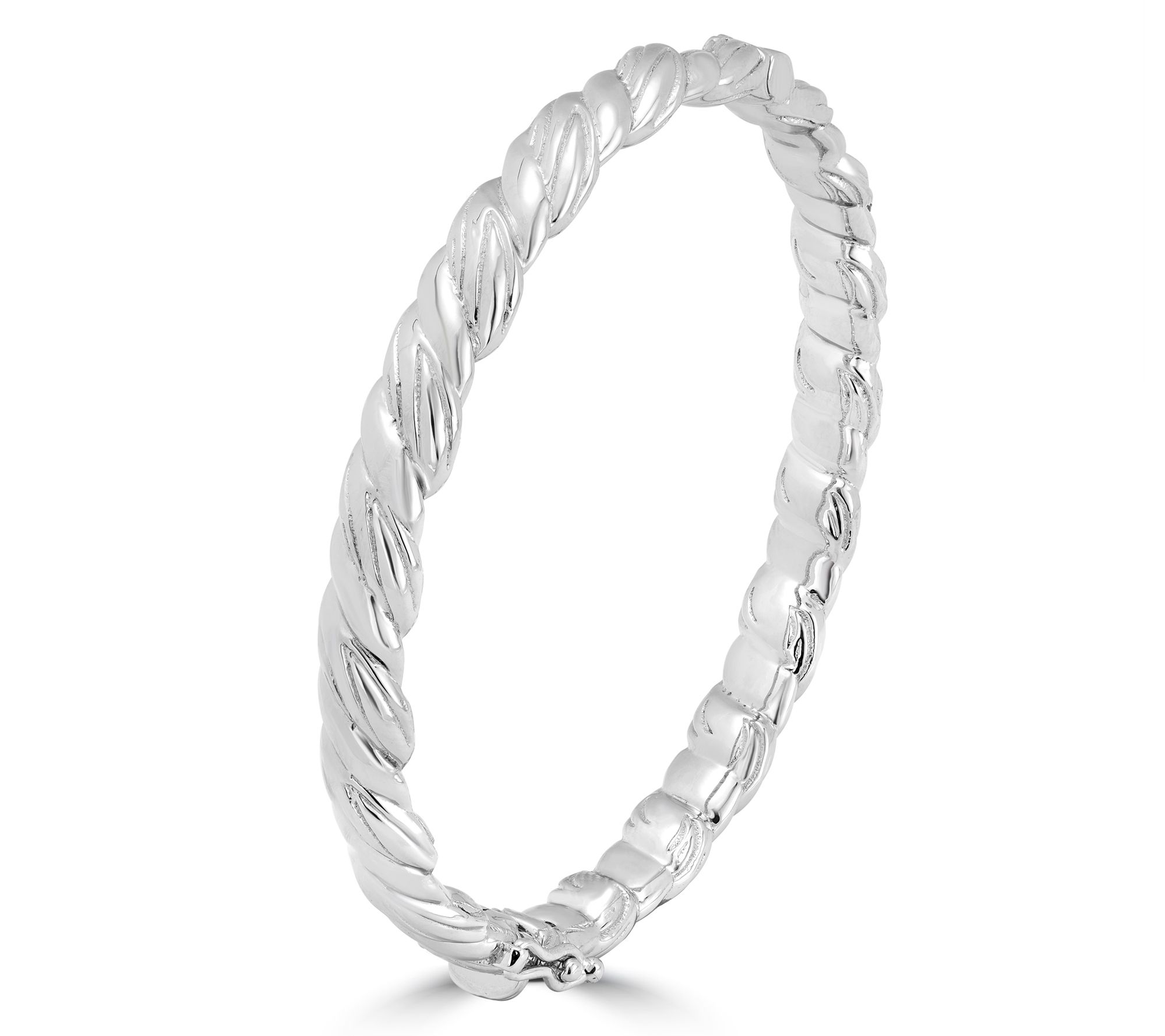 Christian James by Scott Grimes Sterling Silver Ripple Bangle - QVC.com