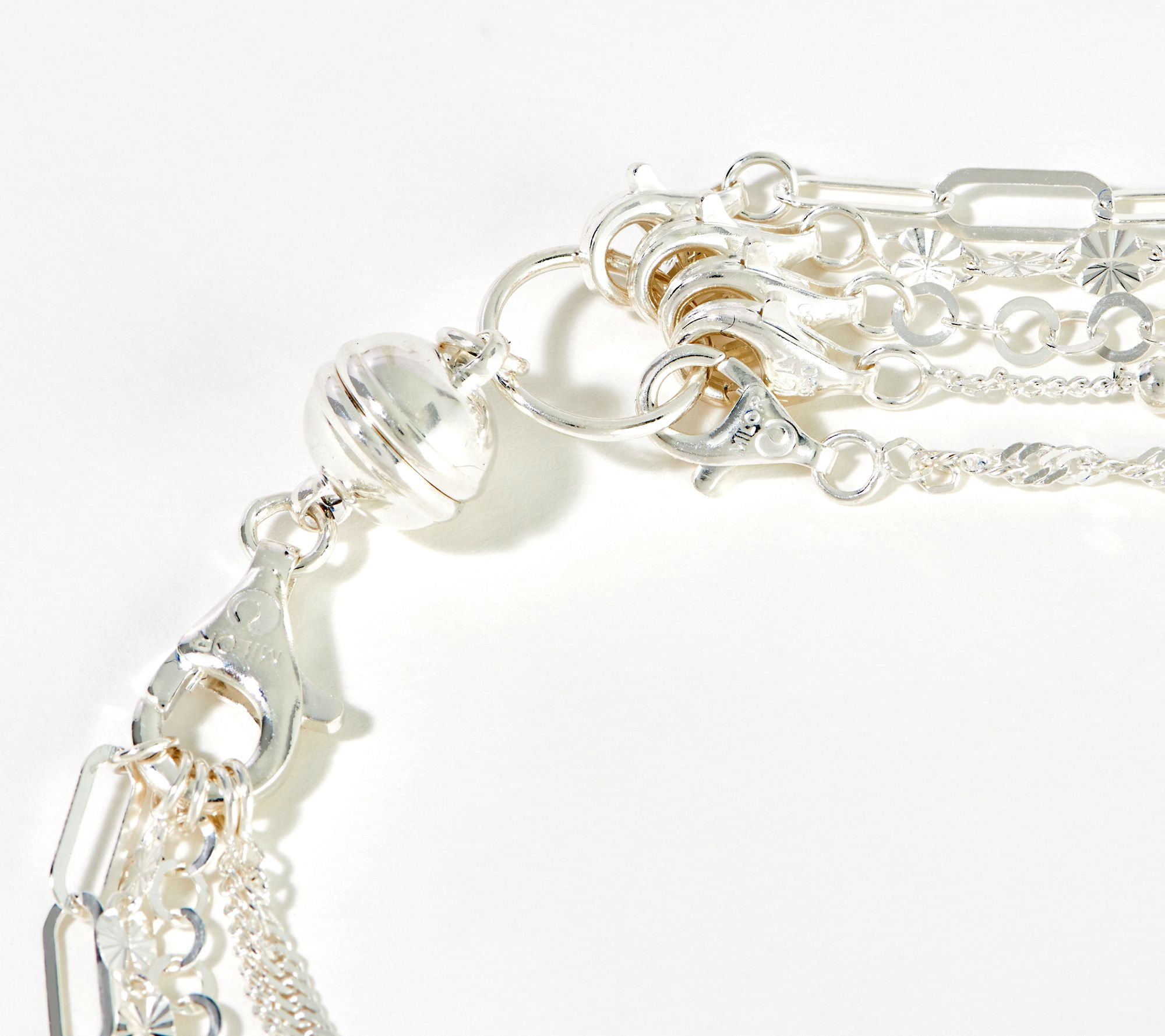 as-is-ultrafine-950-silver-multistrand-necklace-28-0g-qvc