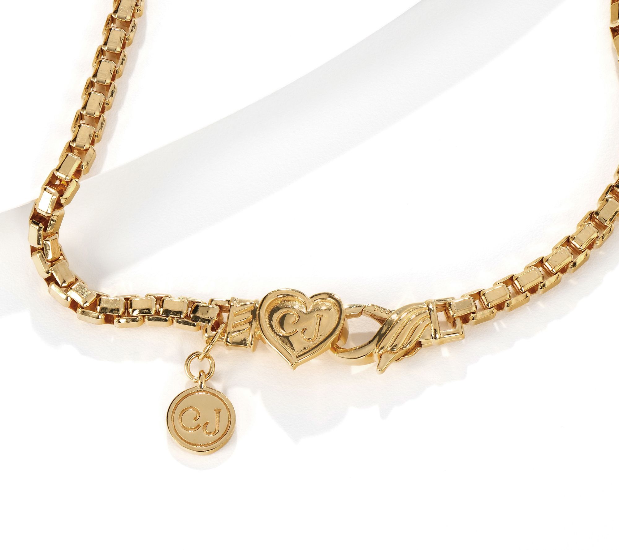 Christian James by Scott Grimes 18K Gold Clad Pendant with Chain - QVC.com