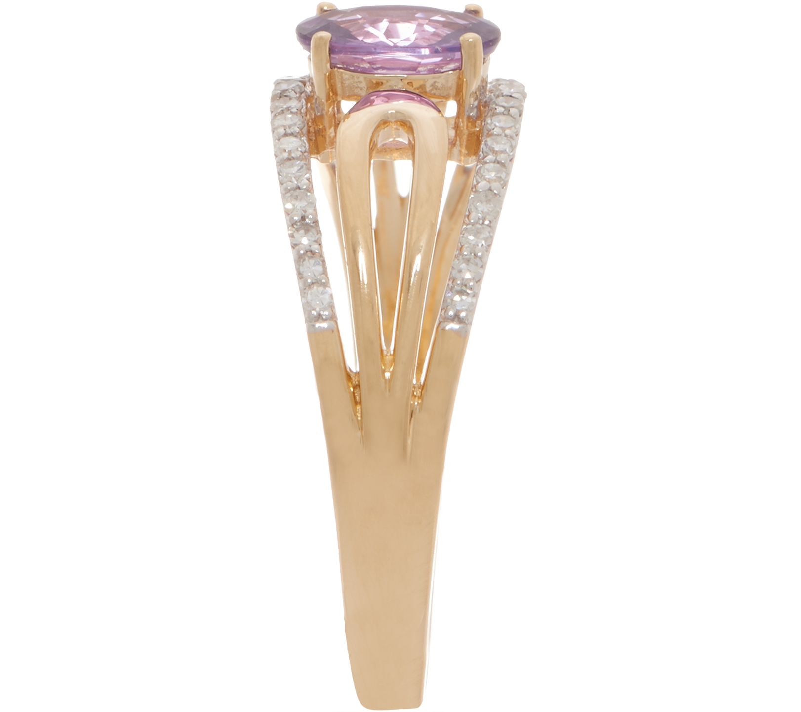 Magenta Sapphire Ring, 0.60 cttw, 14K Gold - QVC.com