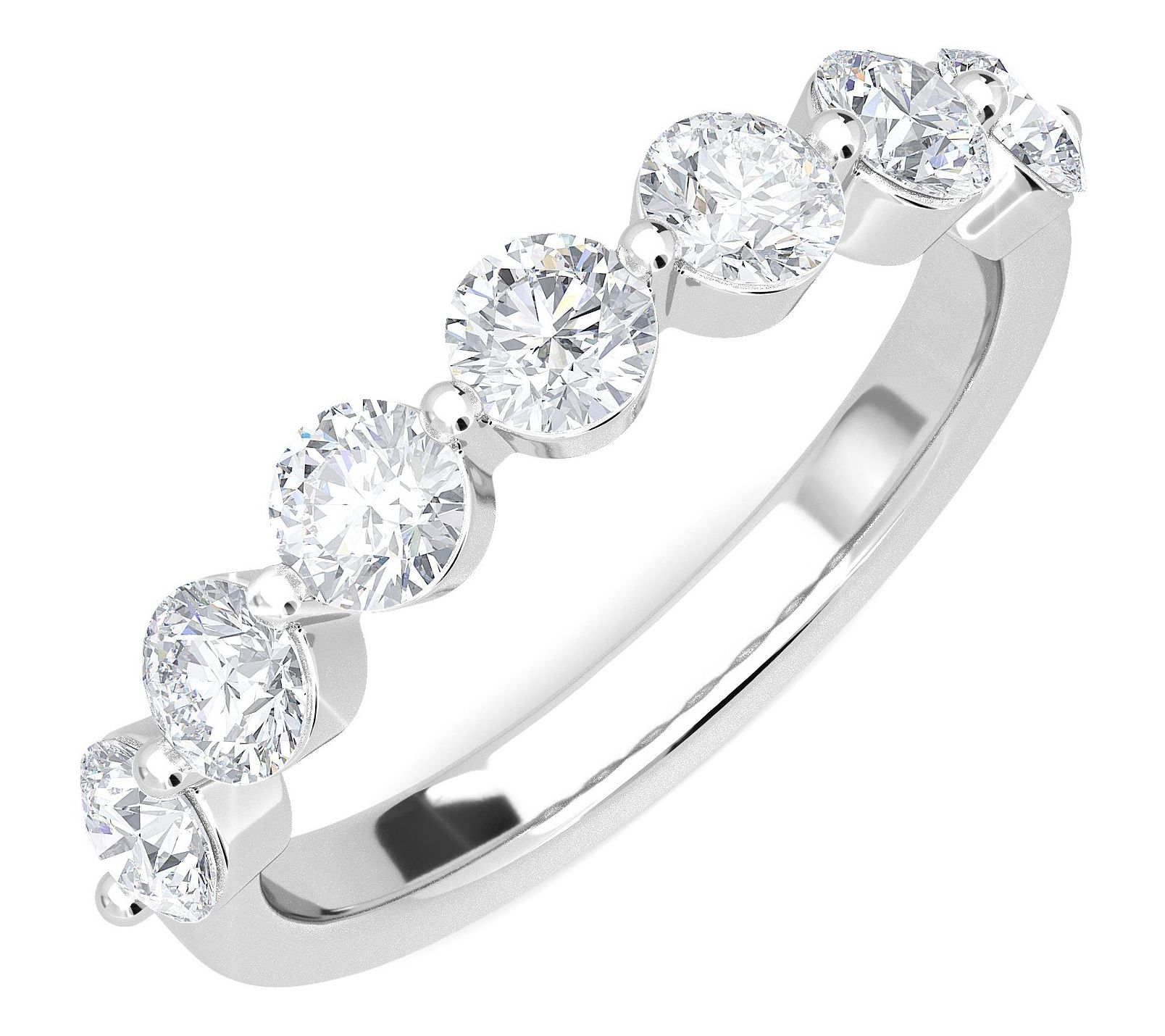 Vida Lab Diamonds Created 1.00 cttw Tanya BandRing, 14K Gold - QVC.com