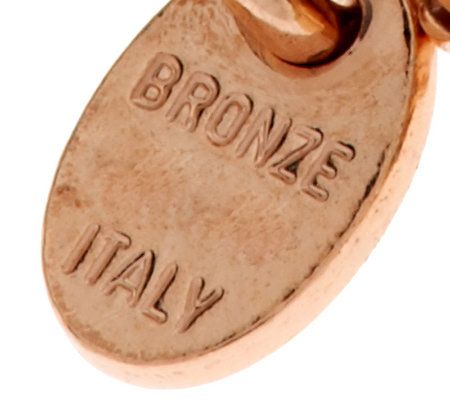 Bronze Average Bold Triple Rolo Link Bracelet by Bronzo Italia - QVC.com