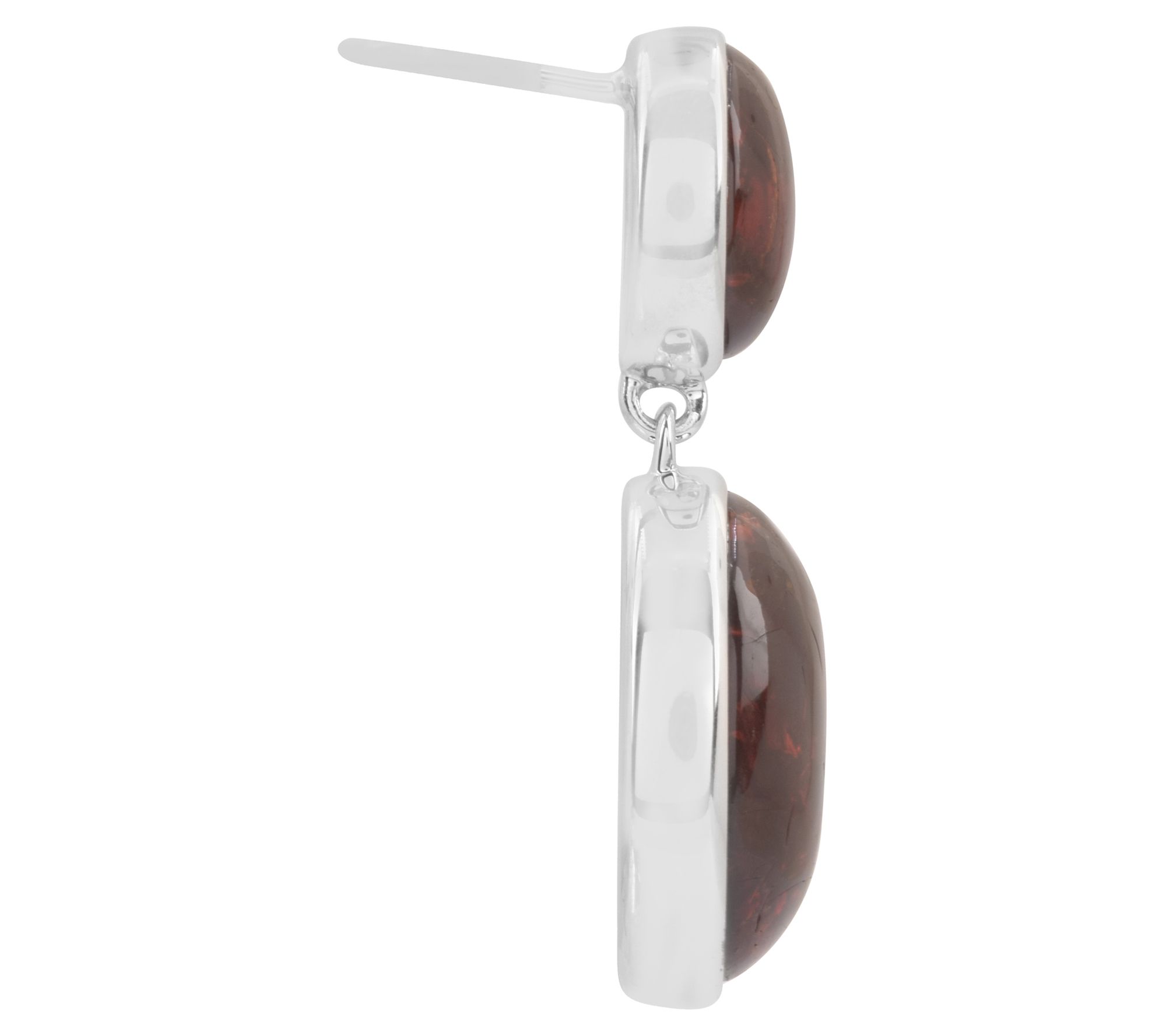Affinity Gems Amber Dangle Earrings, Sterling Silver - QVC.com