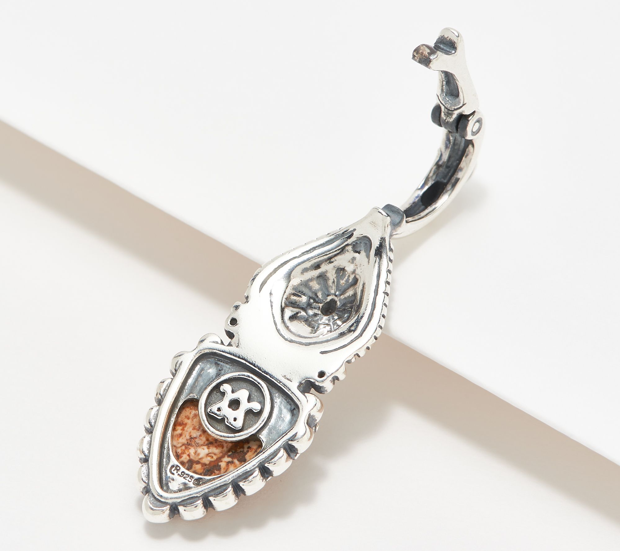 "As Is" American West Gemstone Triangle Sterl. Concha Enhancer - QVC.com