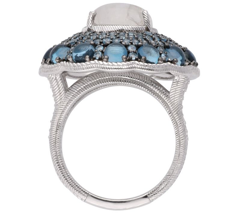 Judith Ripka Sterling Multi-Gemstone Ring - QVC.com