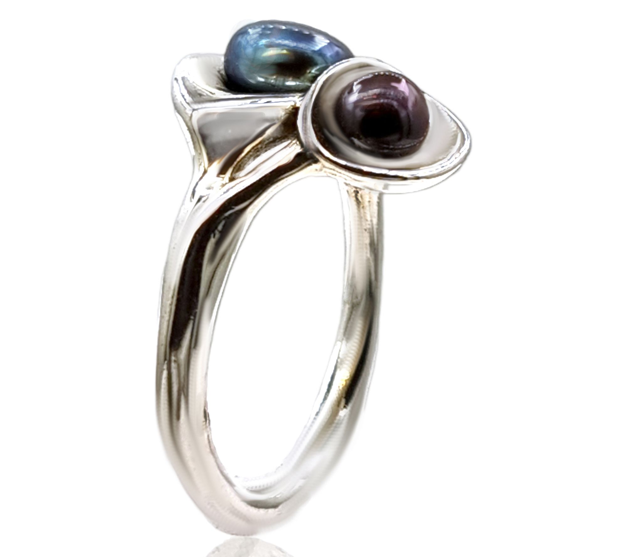 Hagit Sterling Silver Morning Dew Cultured Pearl Ring - QVC.com