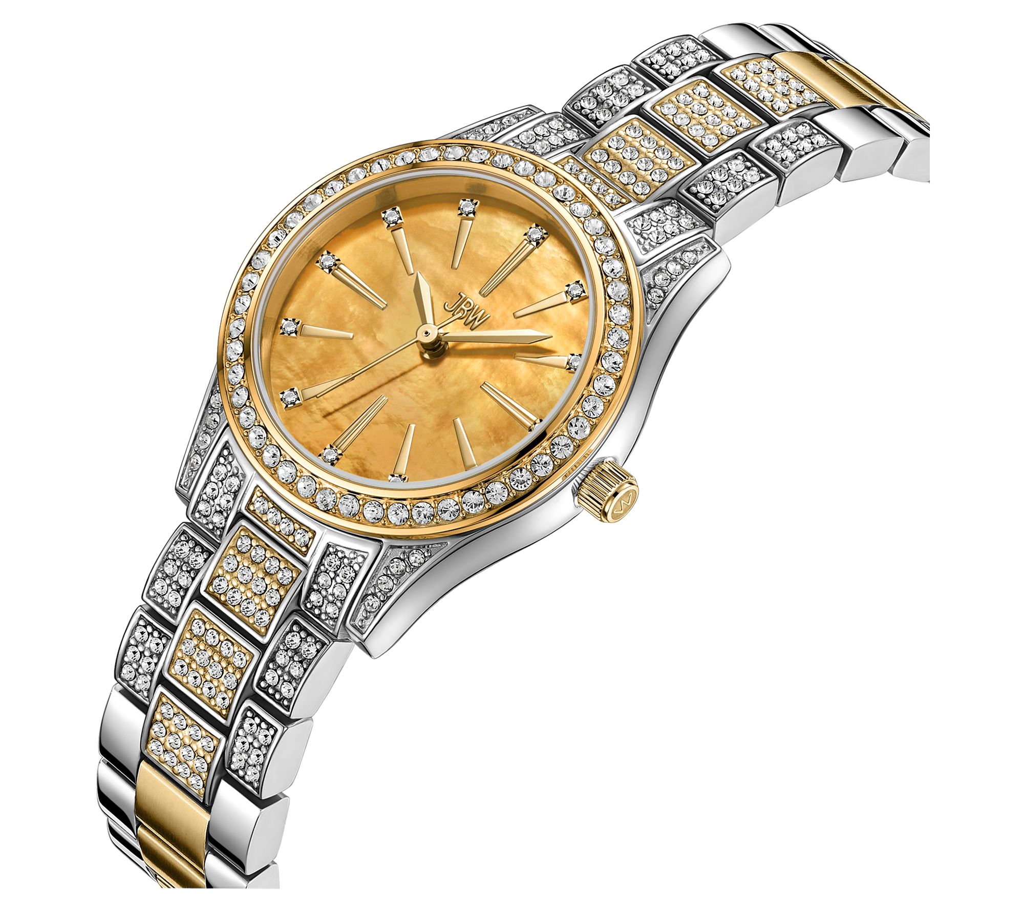JBW Women's Spectra Two-Tone Diamond & Crystalatch - QVC.com