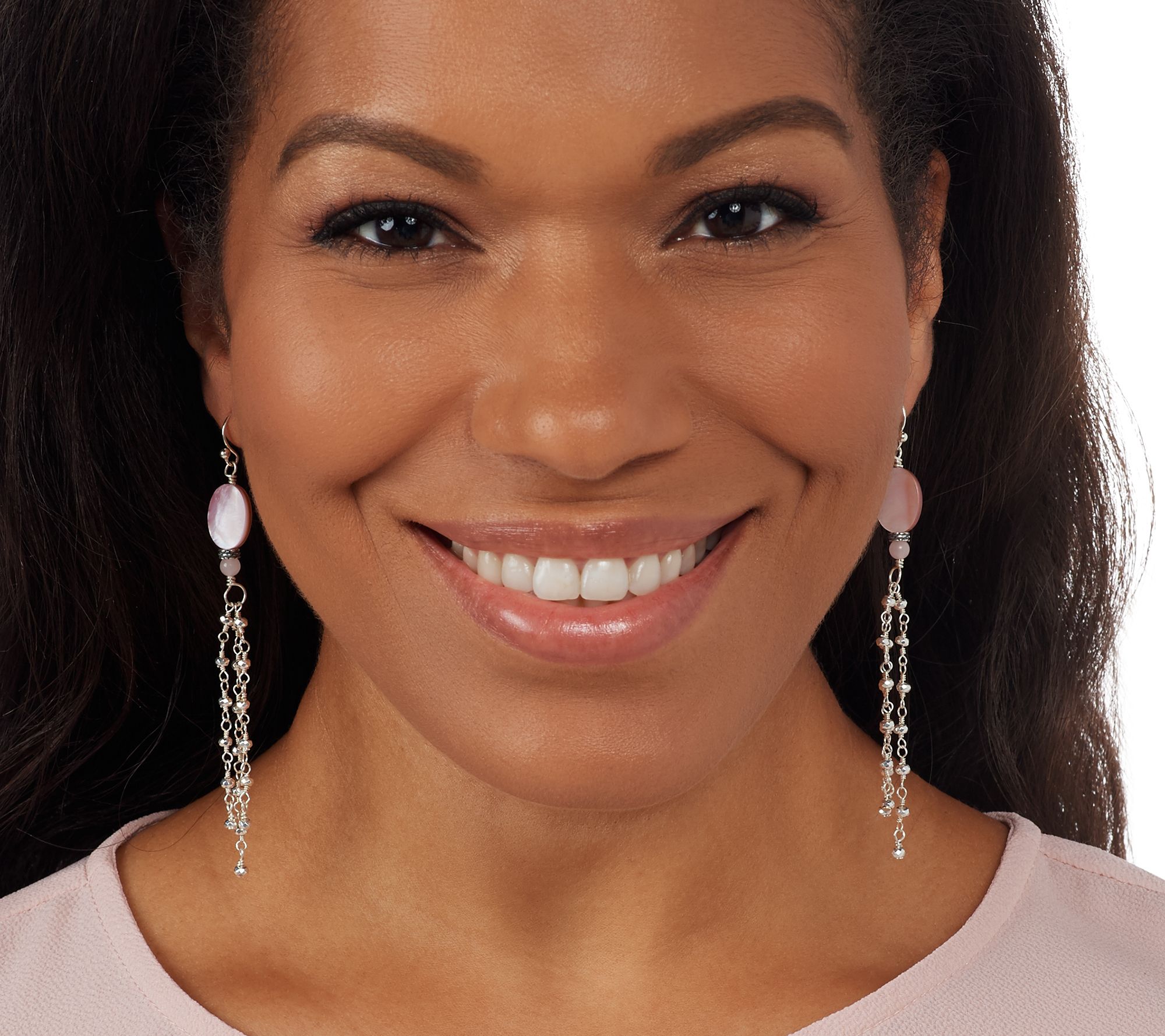 Jodie M. Bristol Fringe Drop Earrings - QVC.com