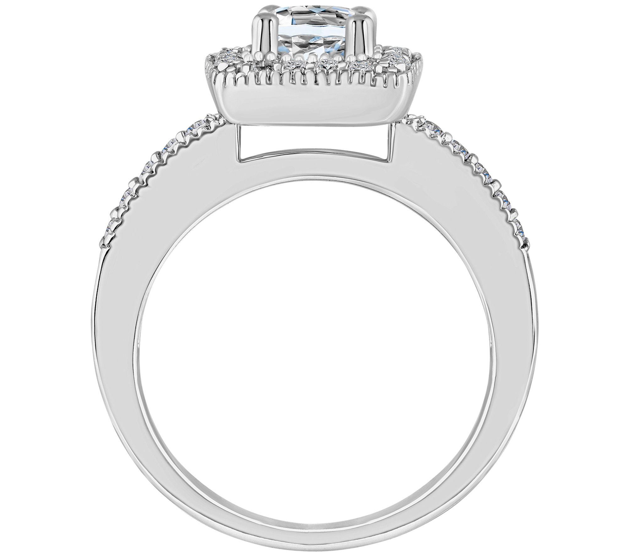 Affinity 1.05 cttw Diamond Halo Engagement Ring , 14K Gold - QVC.com