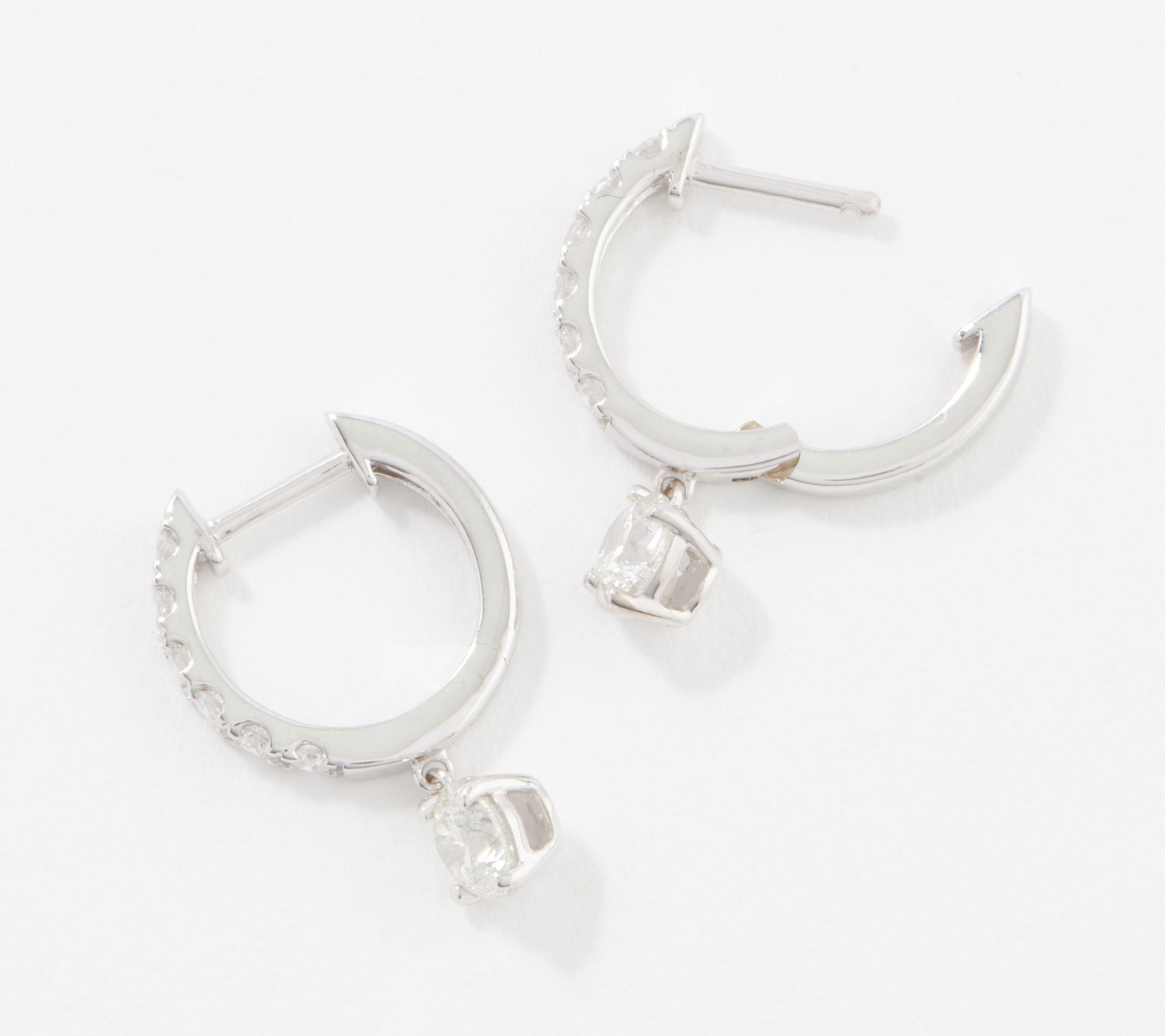 "As Is" Affinity Diamonds Drop Earrings with 145 Facets, 14K - QVC.com