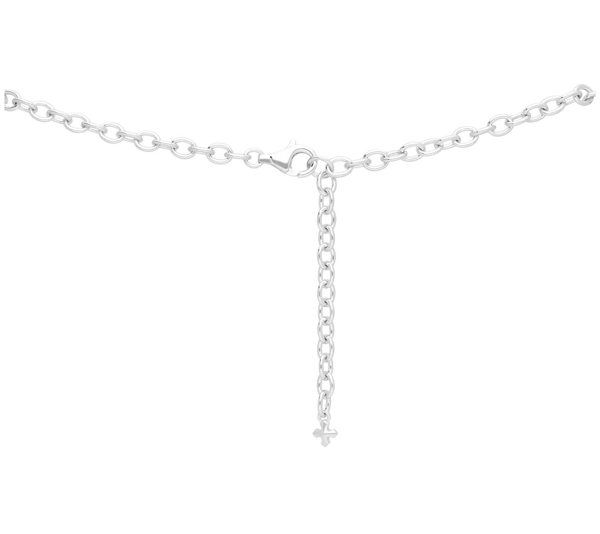 Margo Manhattan Sterling Silver Black Spinel Chantal Necklace - QVC.com