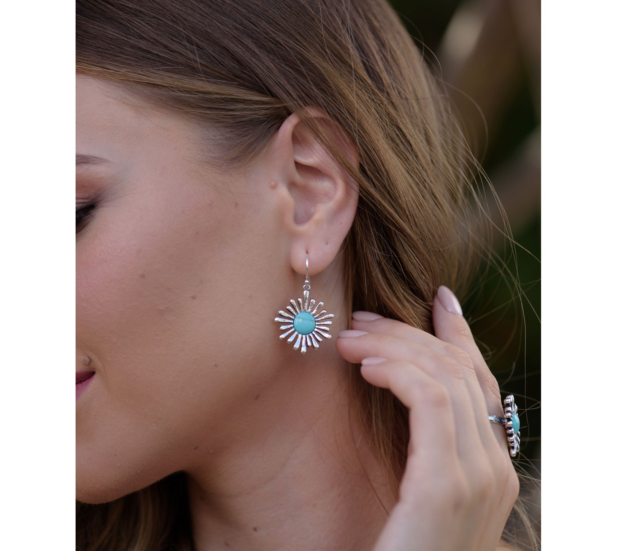 "As Is" Or Paz Gemstone Sunray French Wire Earrings, Sterling Silver - QVC.com