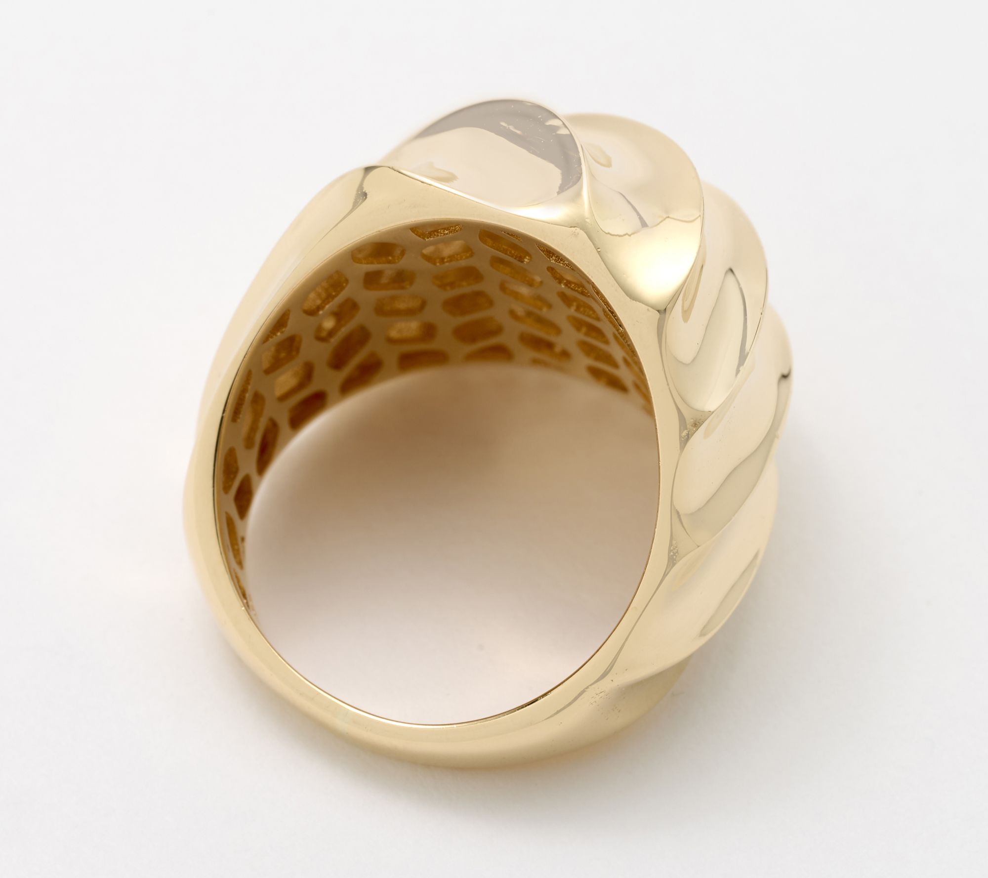 "As Is" EternaGold Graduated Croissant Ring, 14K Gold, 4g - QVC.com