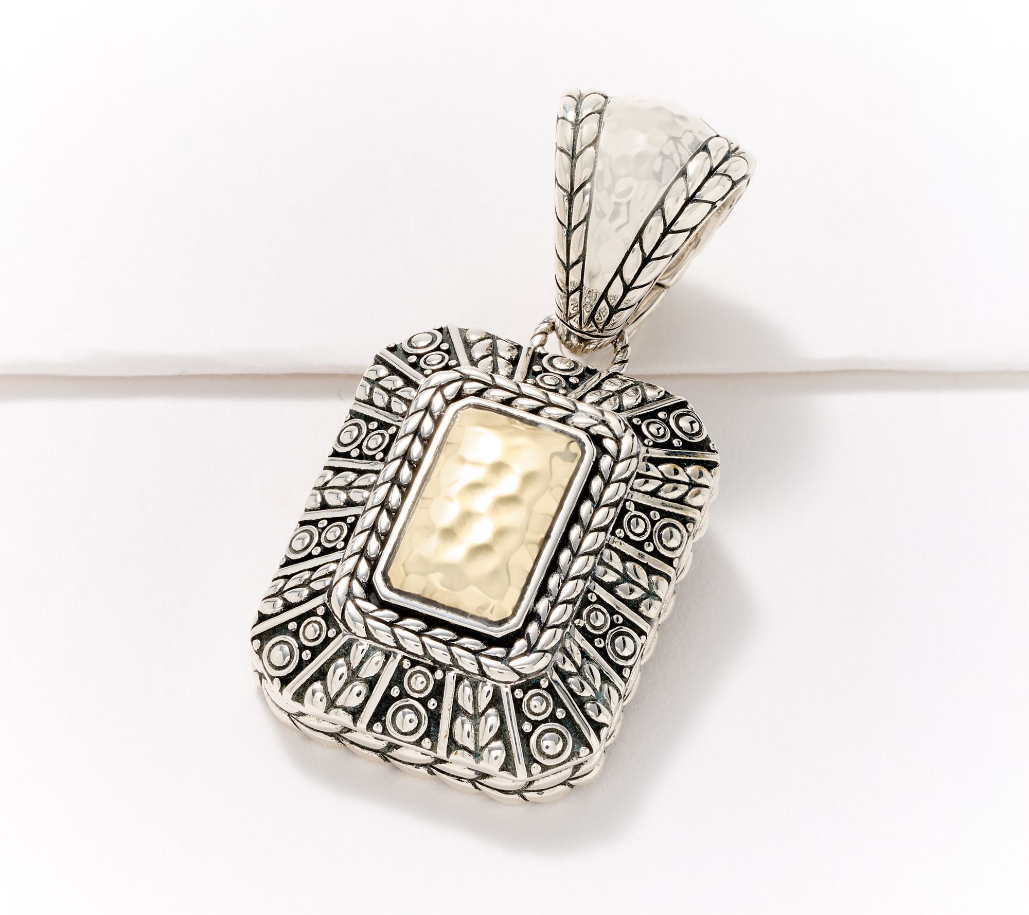 "As Is" JAI Sterling Silver & 14K Signature Artisan Texture Enhancer ...