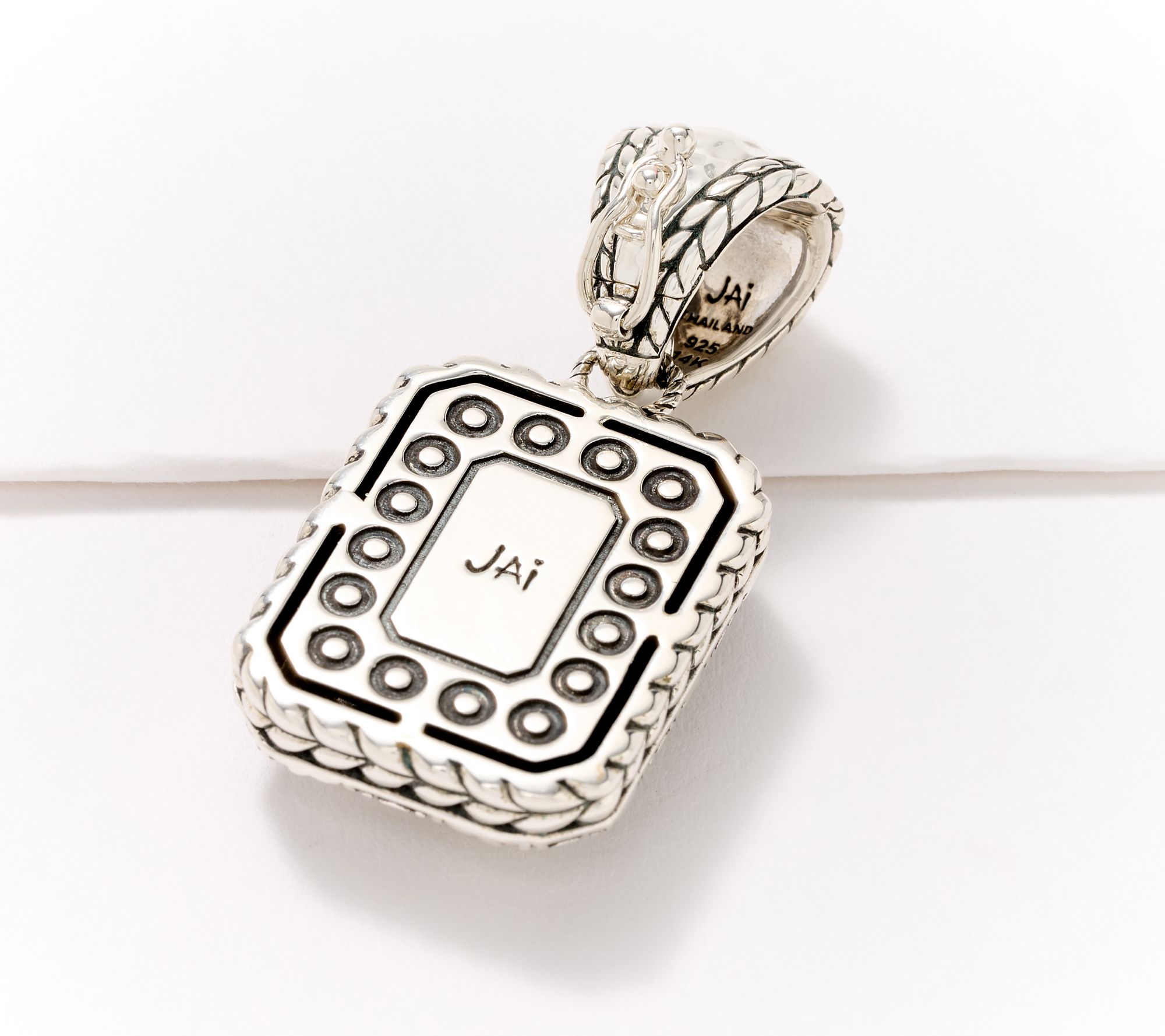 "As Is" JAI Sterling Silver & 14K Signature Artisan Texture Enhancer ...