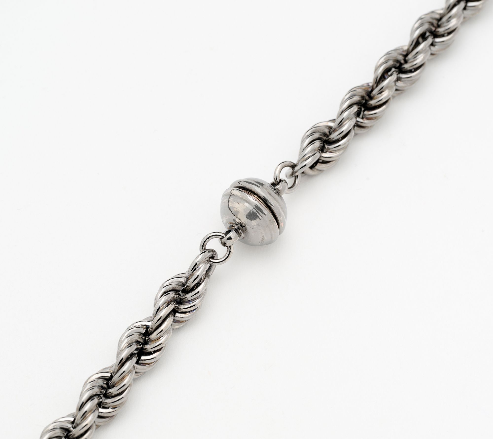 David Markstein Bronze Premium 20" Rope Necklace w/ Magnetic Clasp ...