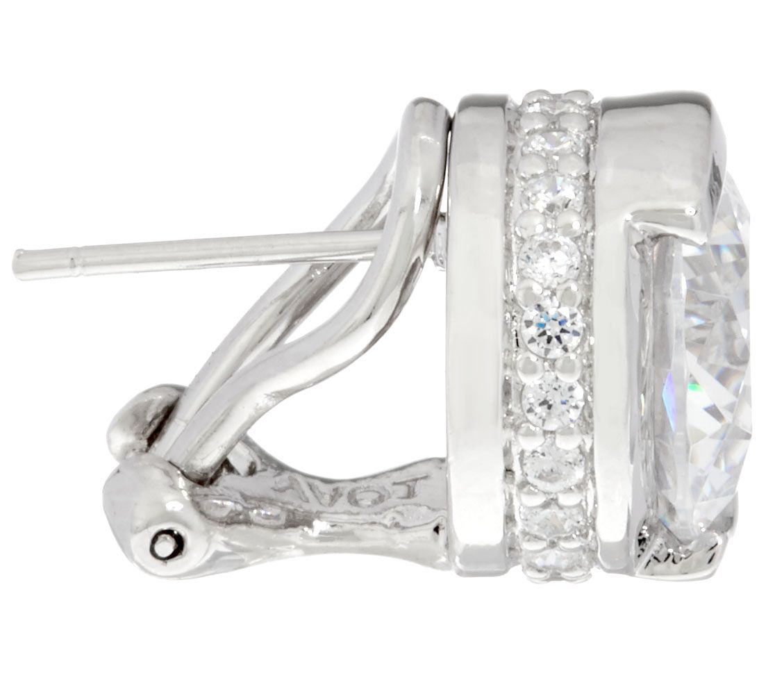 "As Is" TOVA Diamonique 8.40 cttw Stud Earrings Sterling - QVC.com