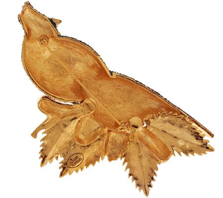 "As Is" Joan Rivers Pave' Cardinals Pin - QVC.com