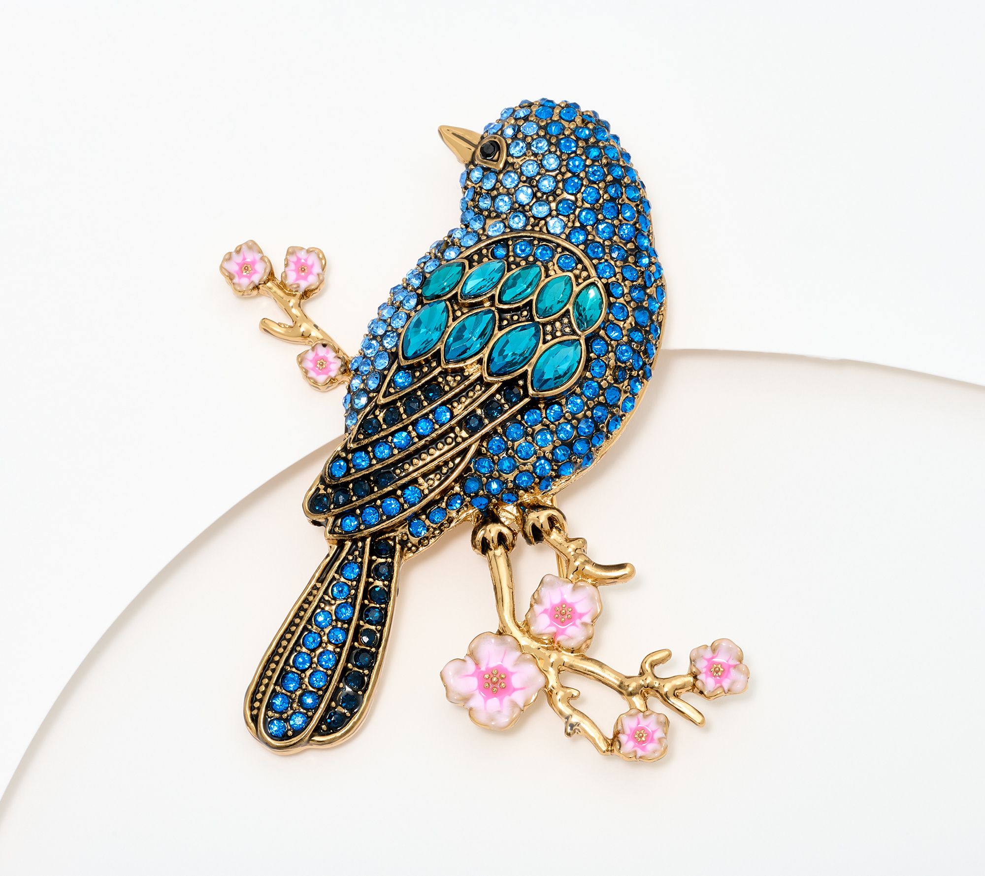 "As Is" Joan Rivers Bluebird of Happiness Pin - QVC.com