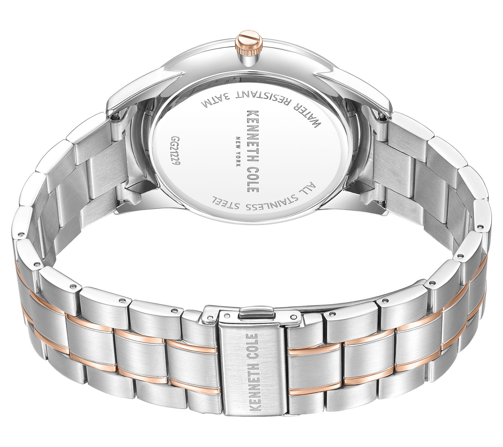 Kenneth Cole New York Men's Two-Tone Diamond Watch - QVC.com