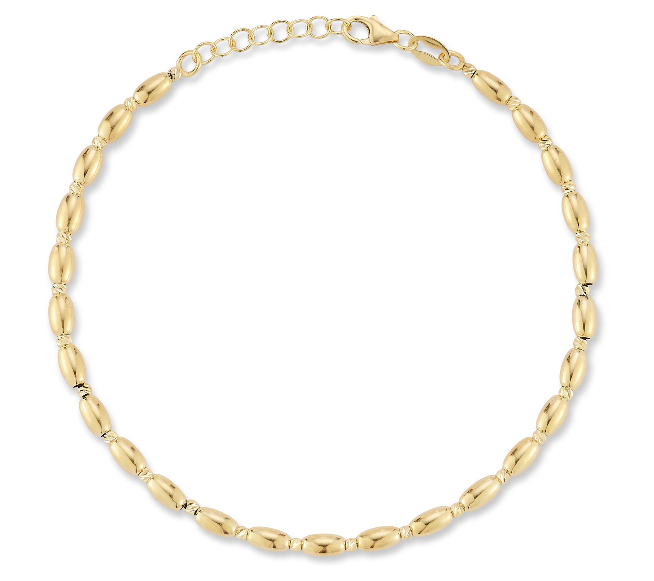 Italian Gold Pebble Chain Bracelet, 14K - QVC.com