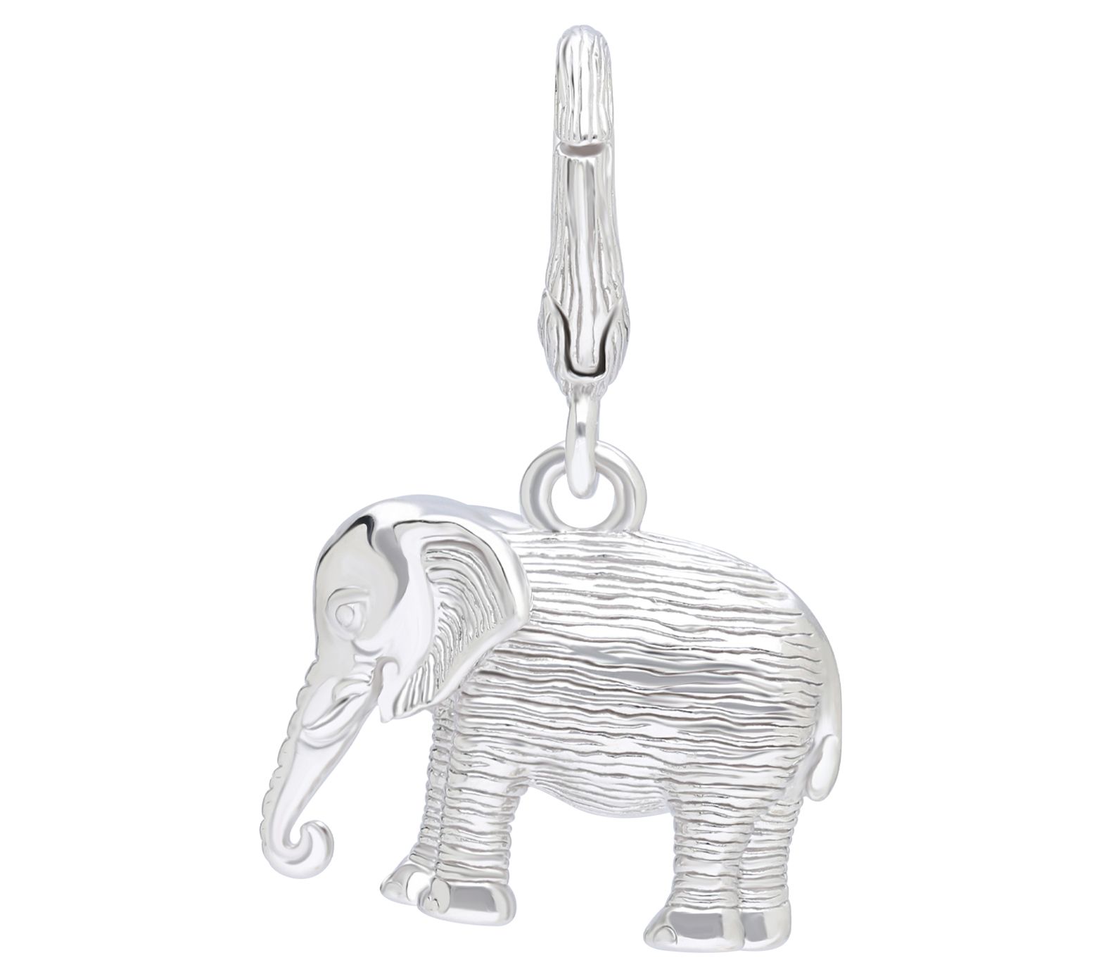 Ariva Sterling Silver Good Luck Elephant Charm - QVC.com