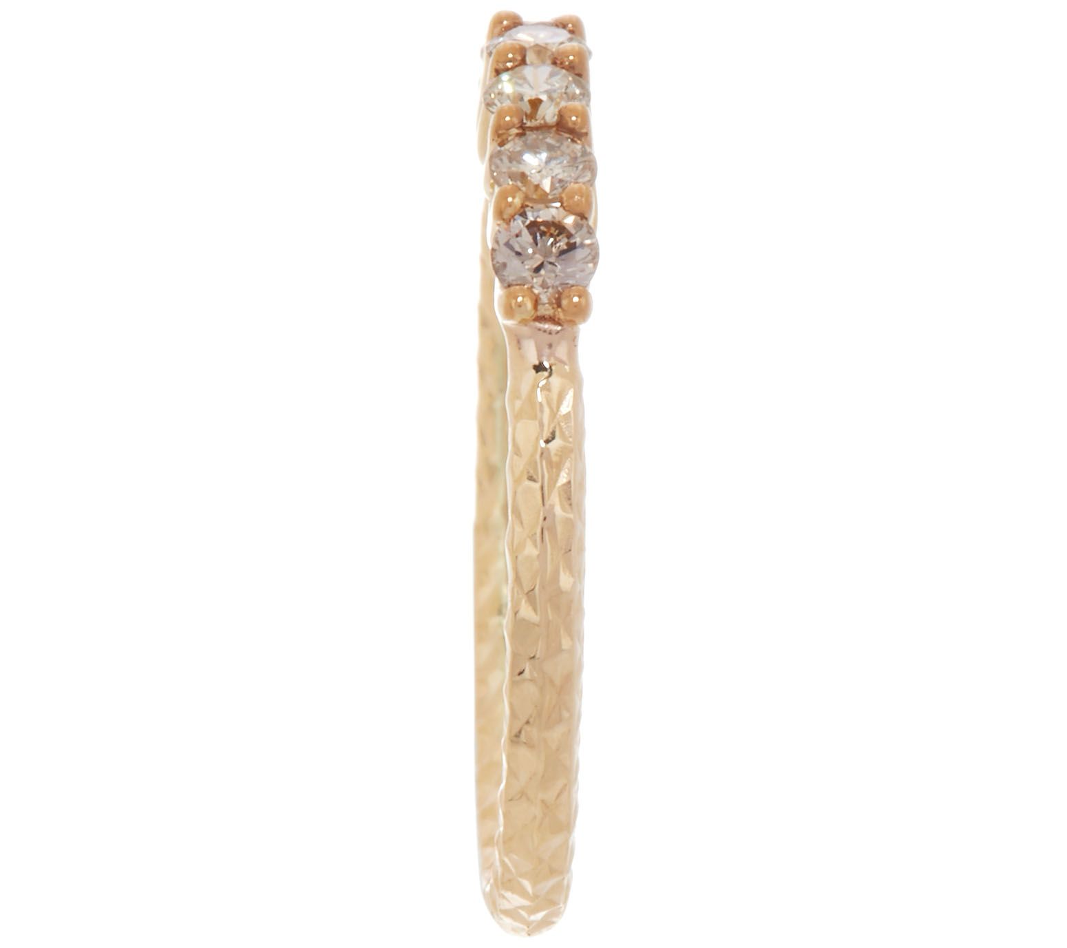 7-Stone Colored Diamond Ring 14K Gold 1/2 cttw by Affinity - QVC.com