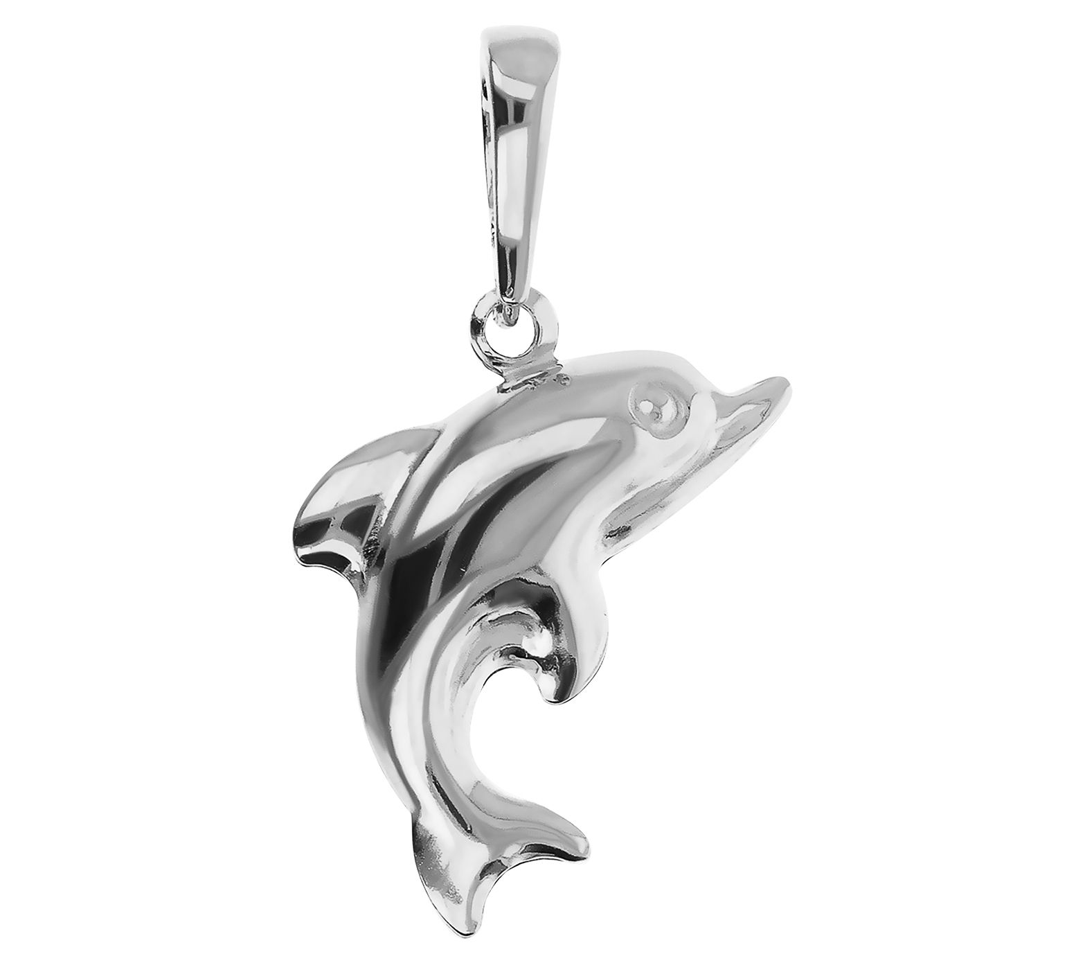 Ultrafine Silver Dolphin Enhancer Pendant - QVC.com