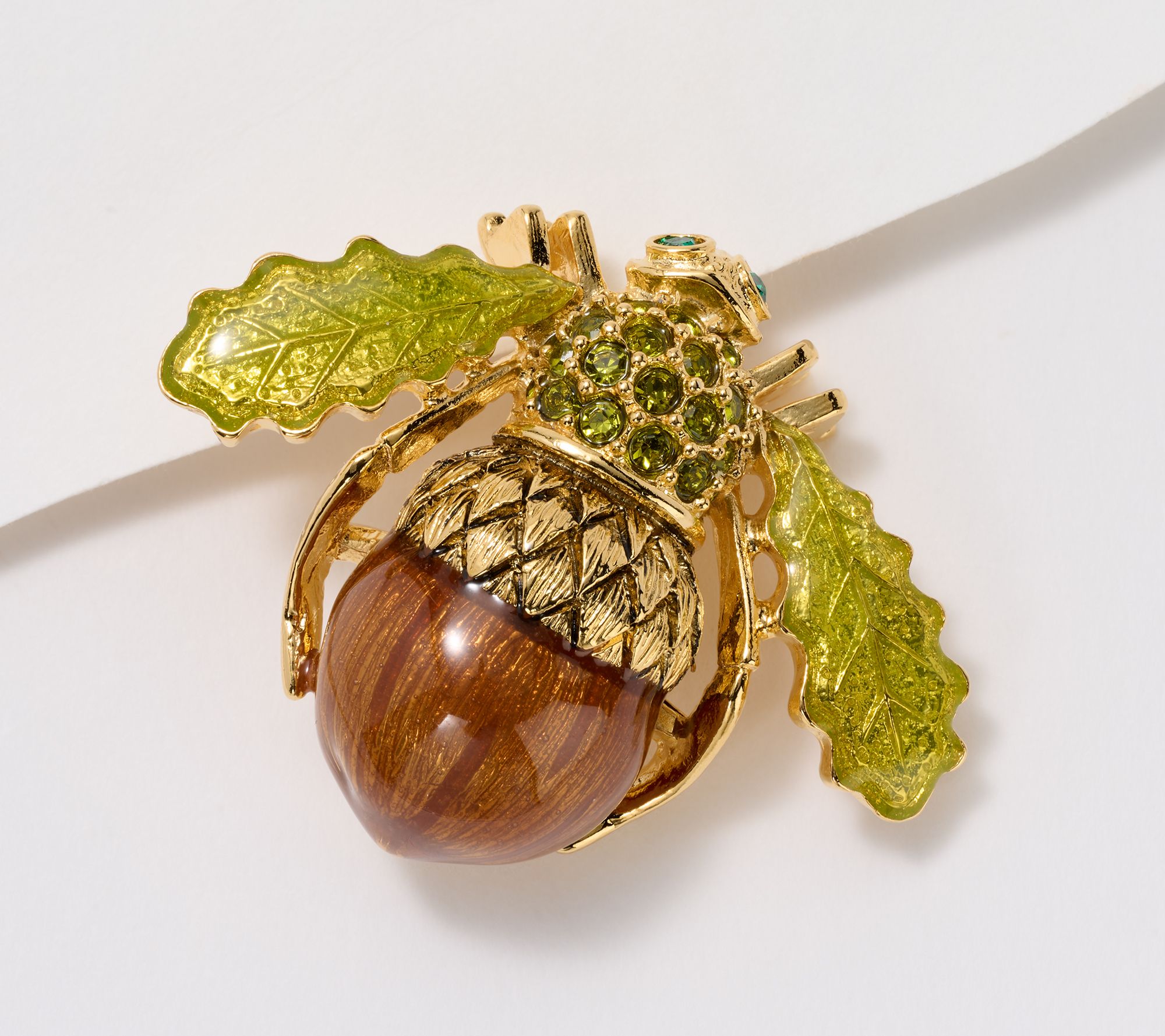 "As Is" Joan Rivers Acorn Bee Pin - QVC.com