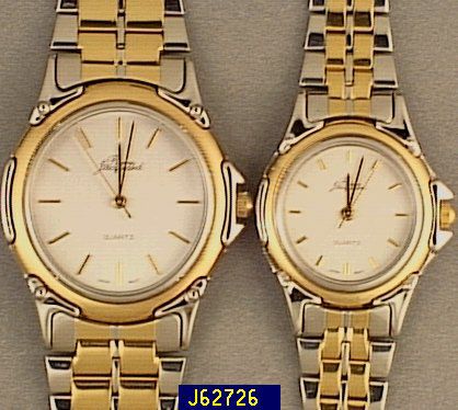 Pierre Jacquard His and Hers Bracelet Watch Set - QVC.com