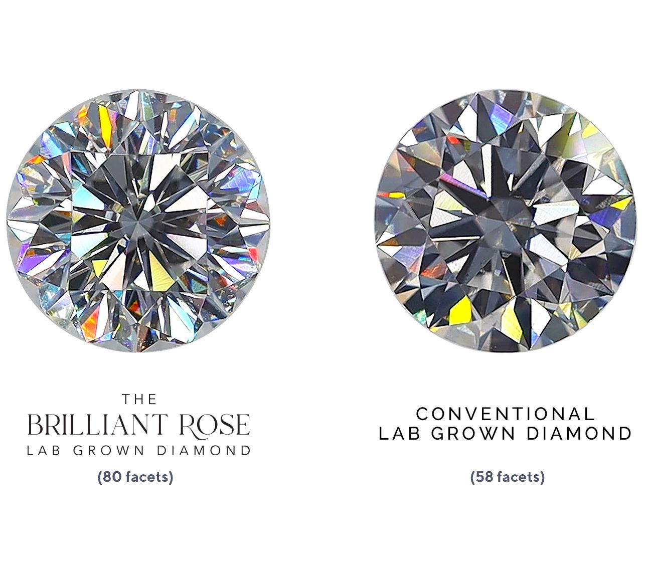 "As Is" Brilliant Rose by Fire Light Lab Grown Diamond Studs - QVC.com