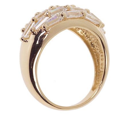 Paul Klecka Diamonique 1.90 ct tw Pavette Band Ring, 14K Gold - QVC.com