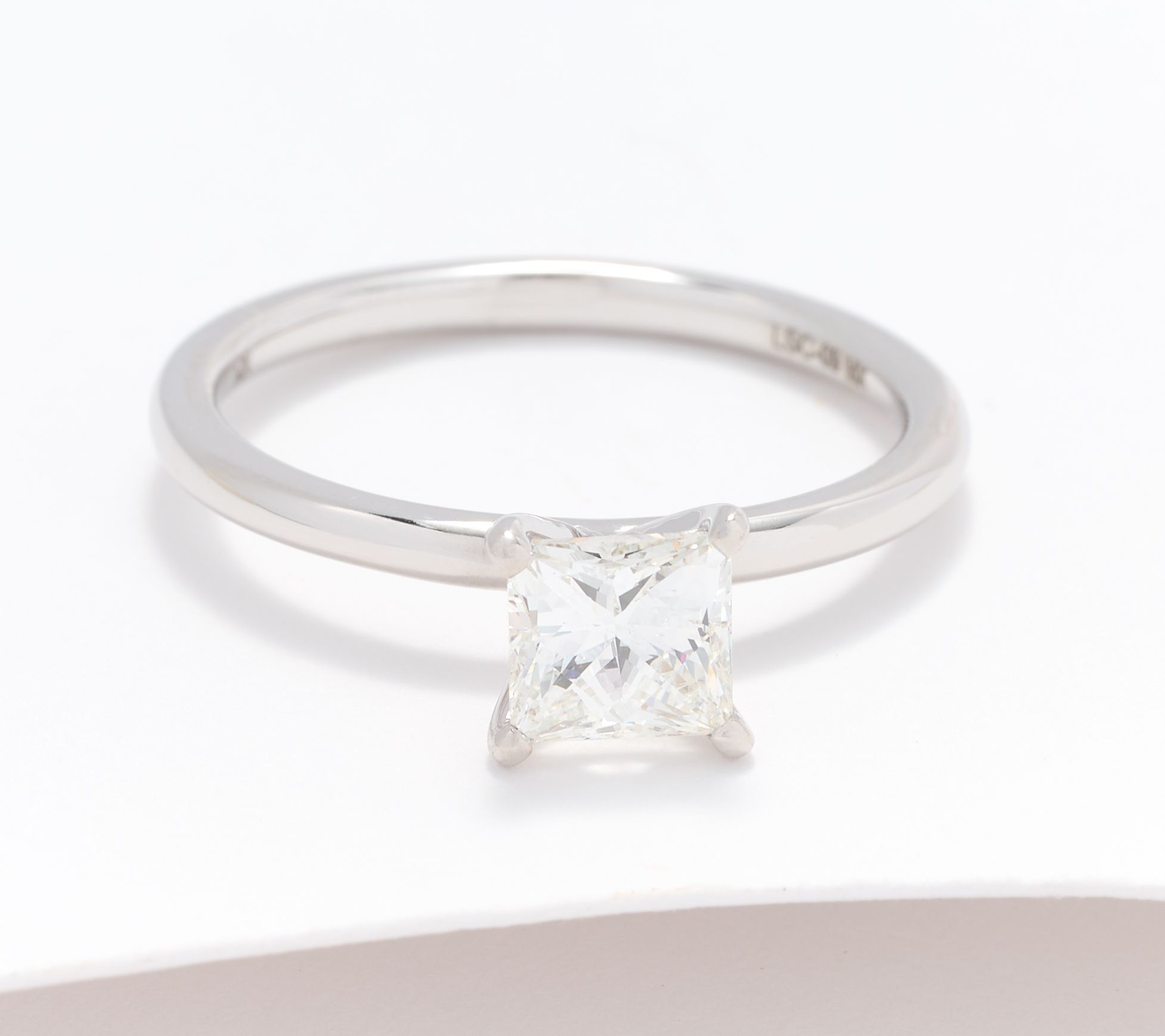 Affinity Diamonds 1.00ct Princess Ring, 14K Gold - QVC.com